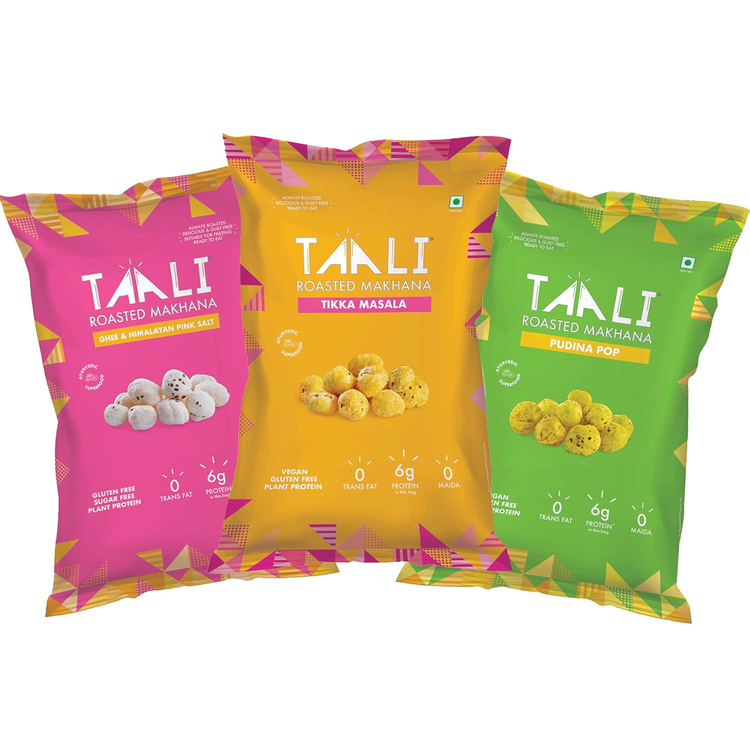 Organic Natural Ghee Himalayan Pink Salt + Tikka Masala & Pudina Pop ...