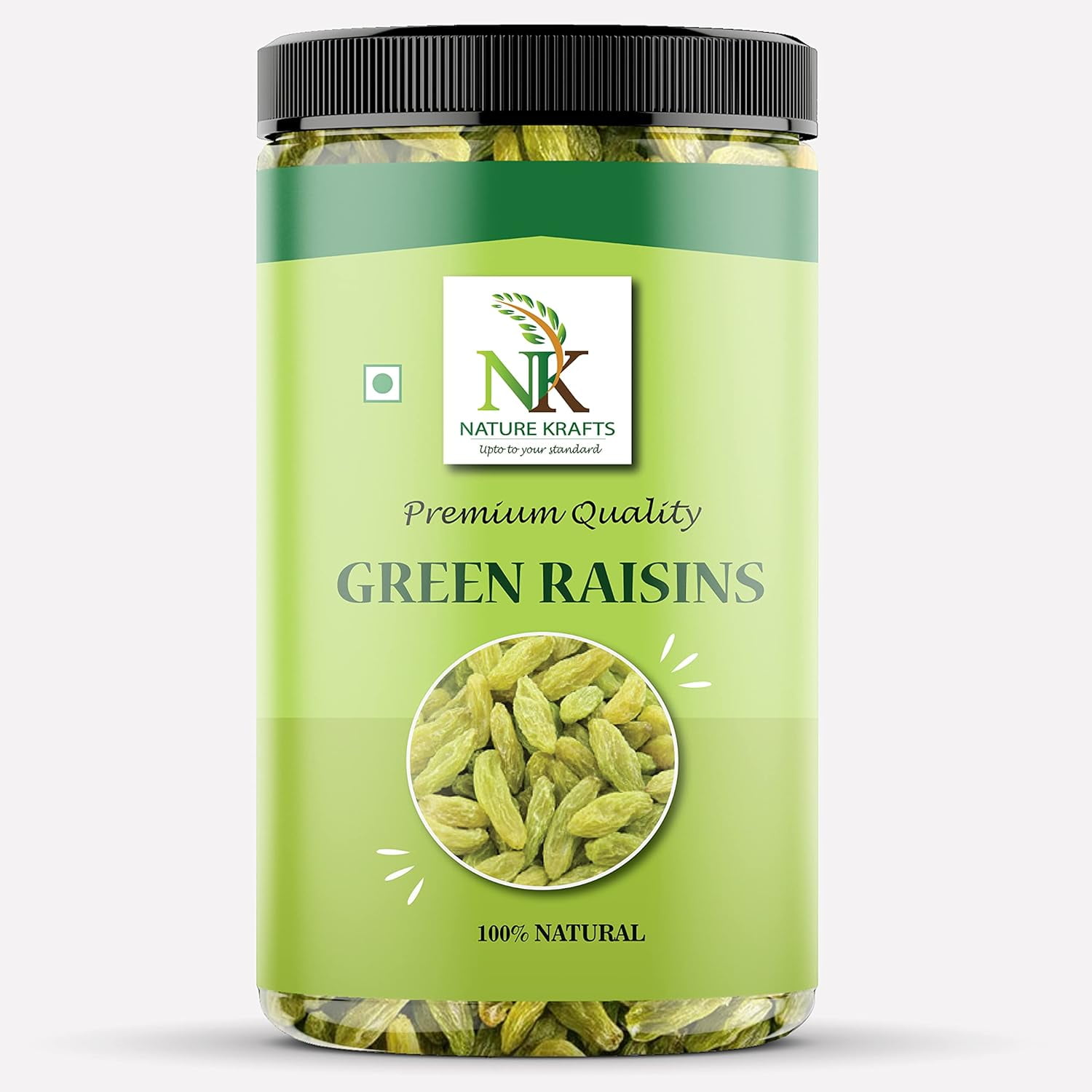 Organic Natural Green Raisins By Nature Krafts 500gm, | Good Source Of ...