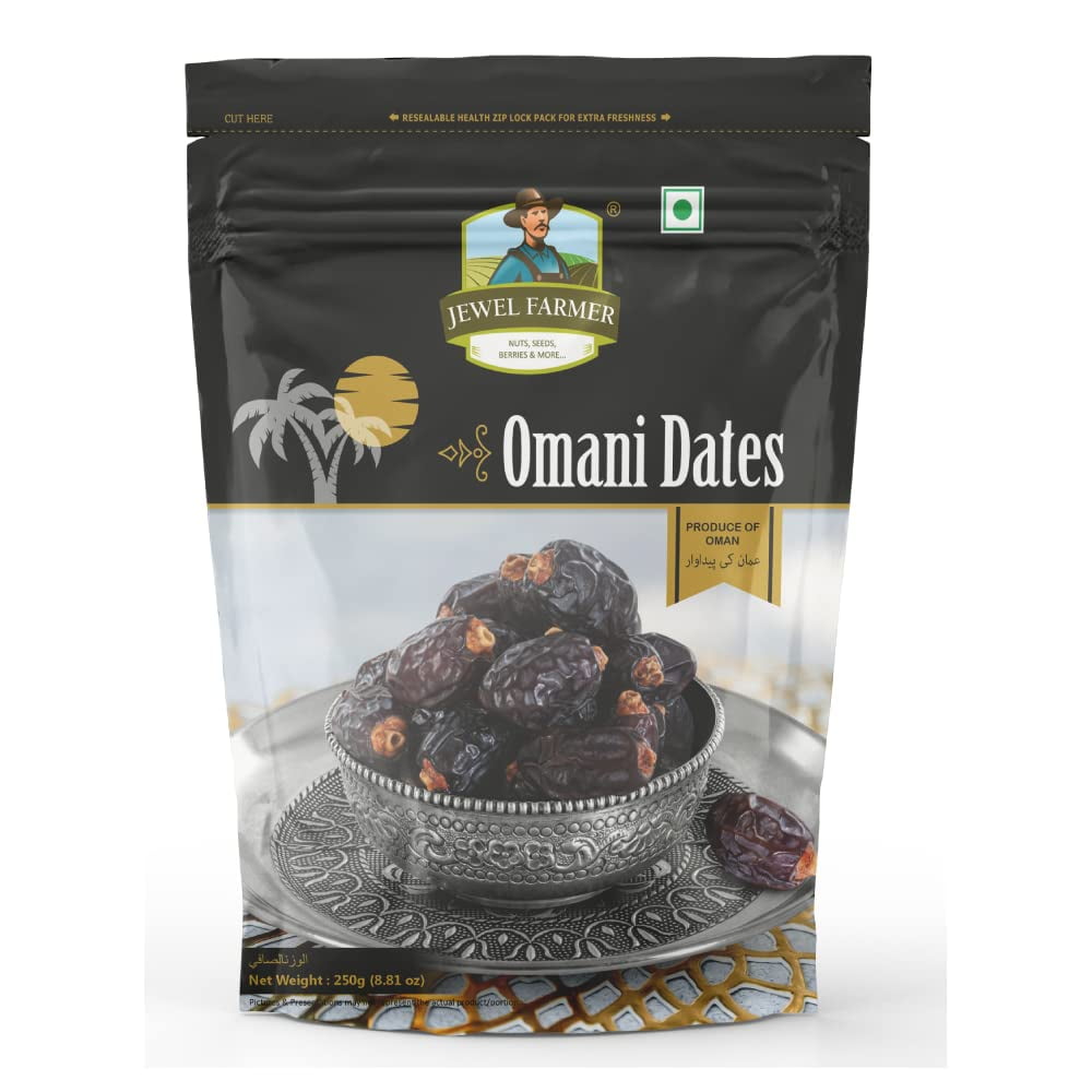 Organic Natural Omani Dates By Jewel Farmer 250gm, | High In Dietary ...