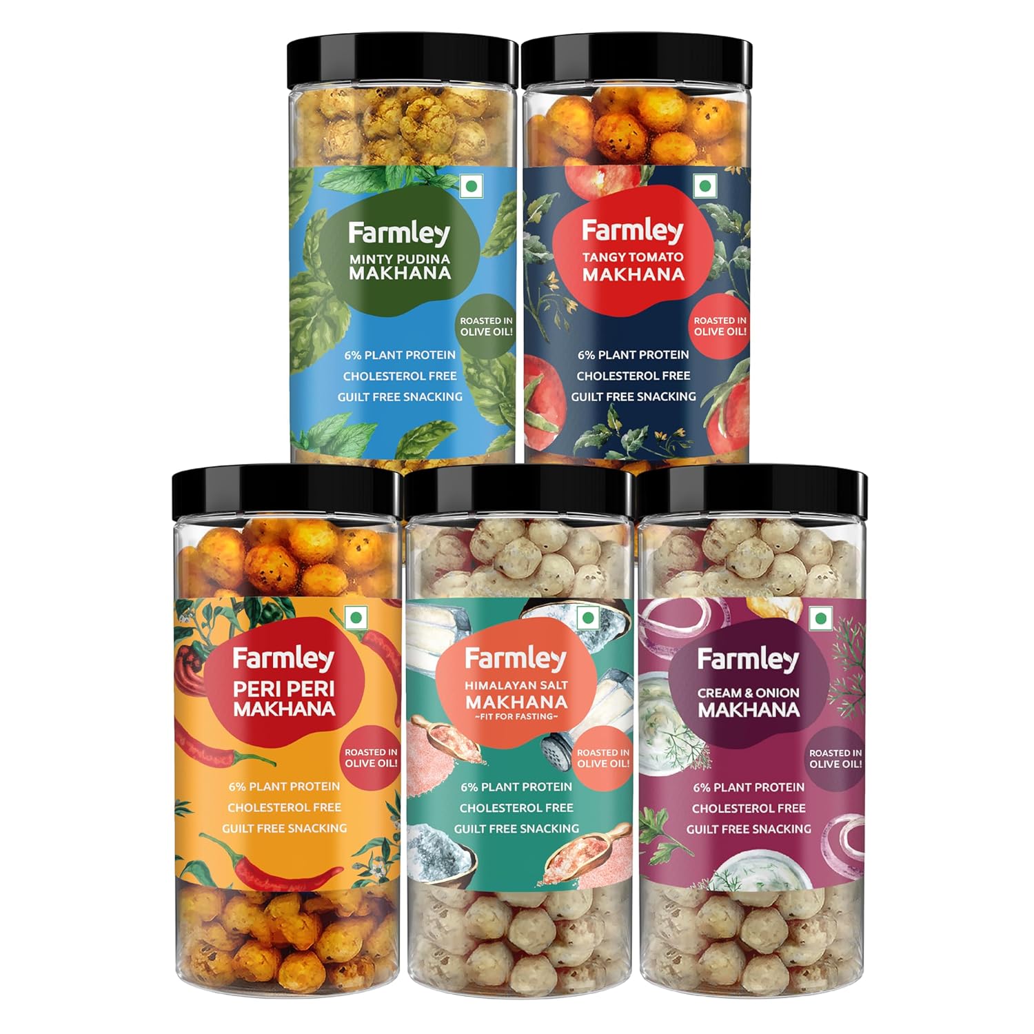 Organic Natural Peri Peri + Cream & Onion + Himalayan Salt + Minty ...