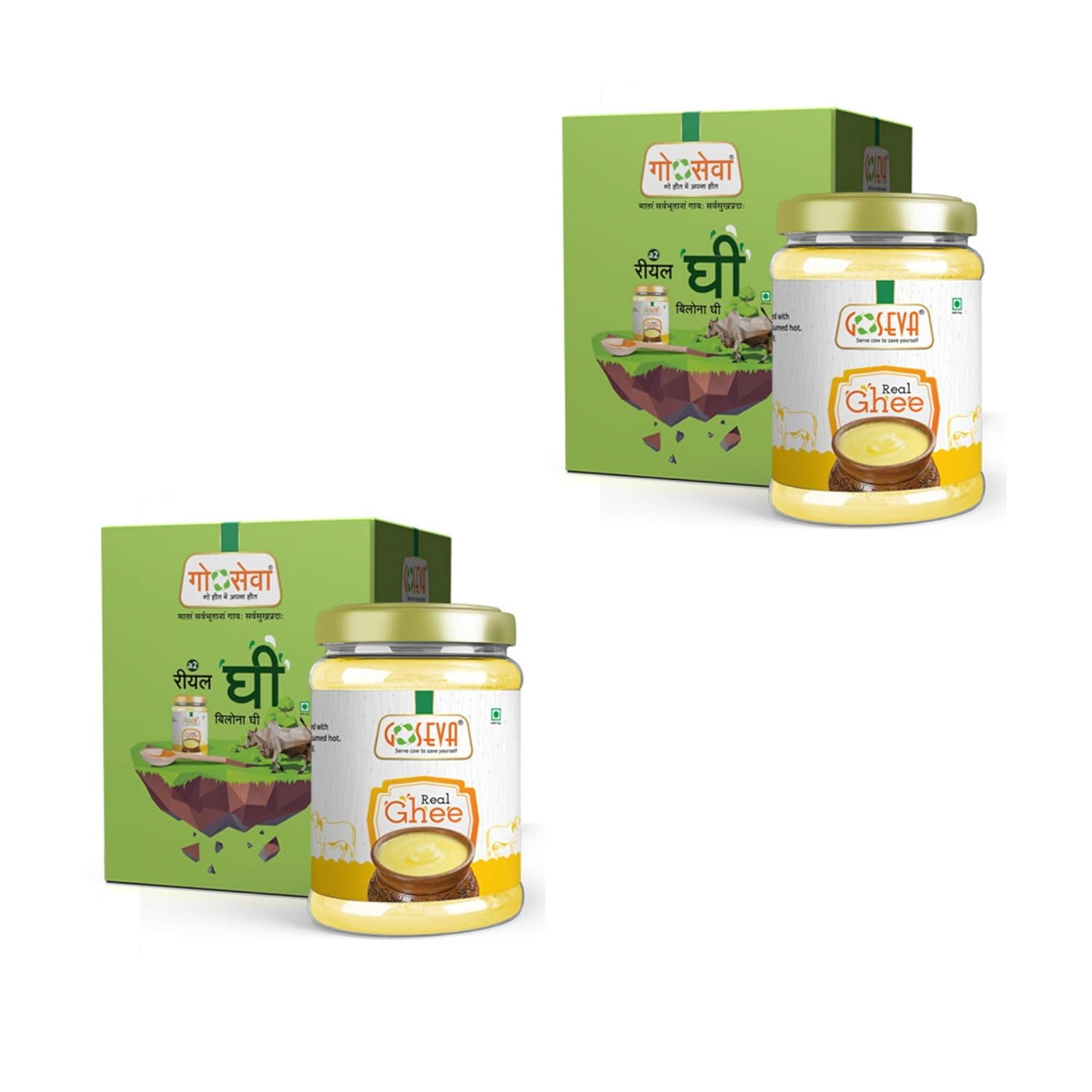 Organic Natural Real Bilona Ghee By Goseva | High In Protein Fiber ...