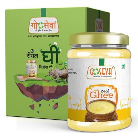 Organic Natural Real Bilona Ghee By Goseva | High In Protein Fiber ...