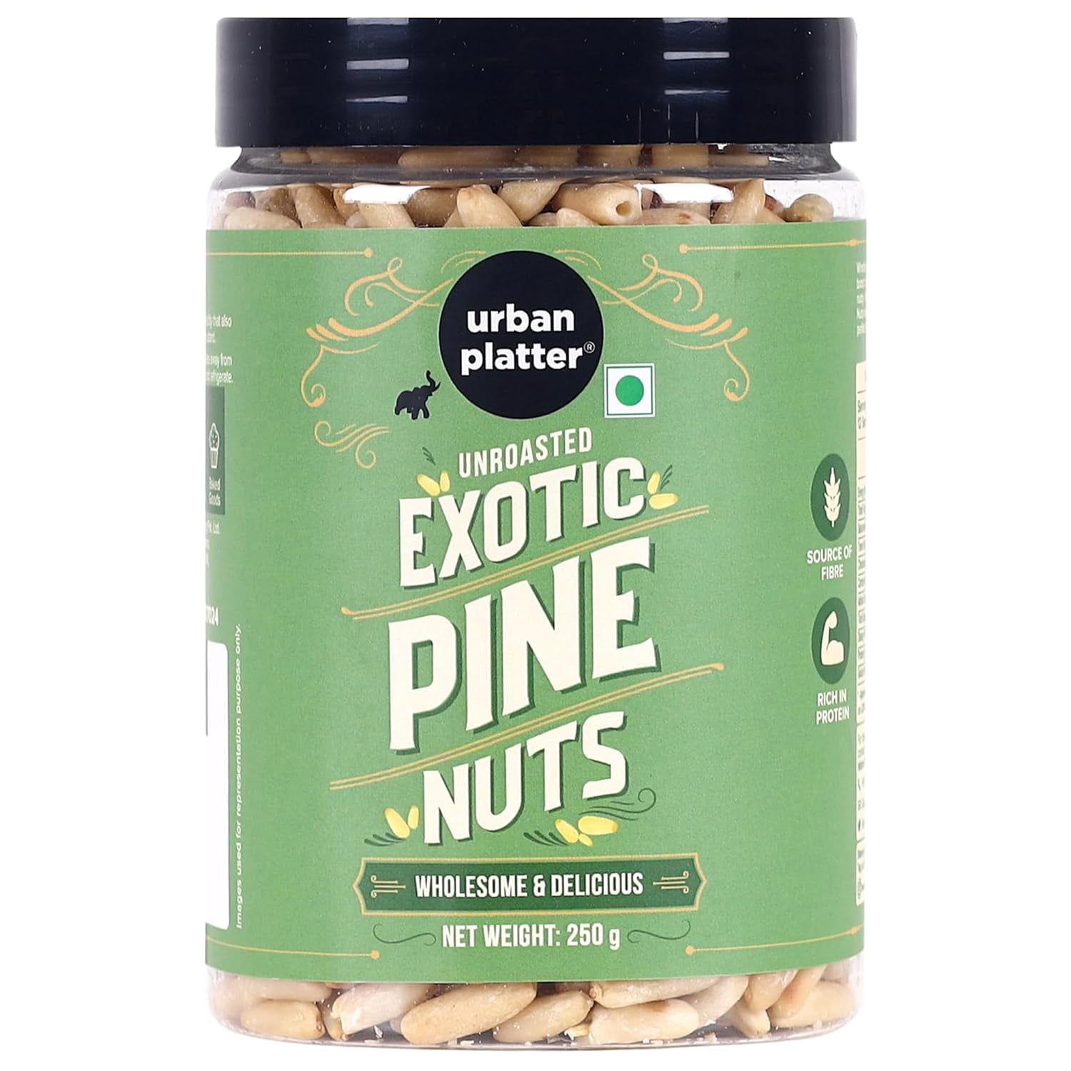 Organic Natural Unroasted Exotic Pine Nuts By Urban Platter 250gm ...
