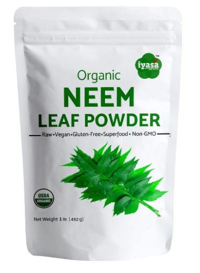 Organic Neem Leaf Powder ( Azadirachta Indica ) Ayurveda herb Supports ...