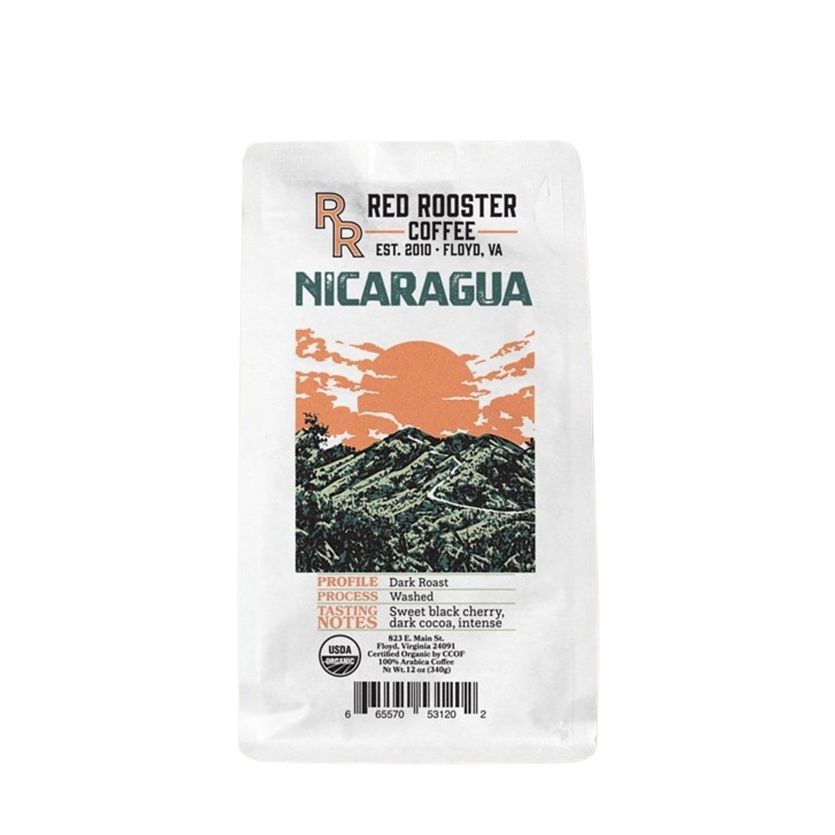 Organic Nicaragua - Roasted by Red Rooster Coffee - Freshly Ground ...