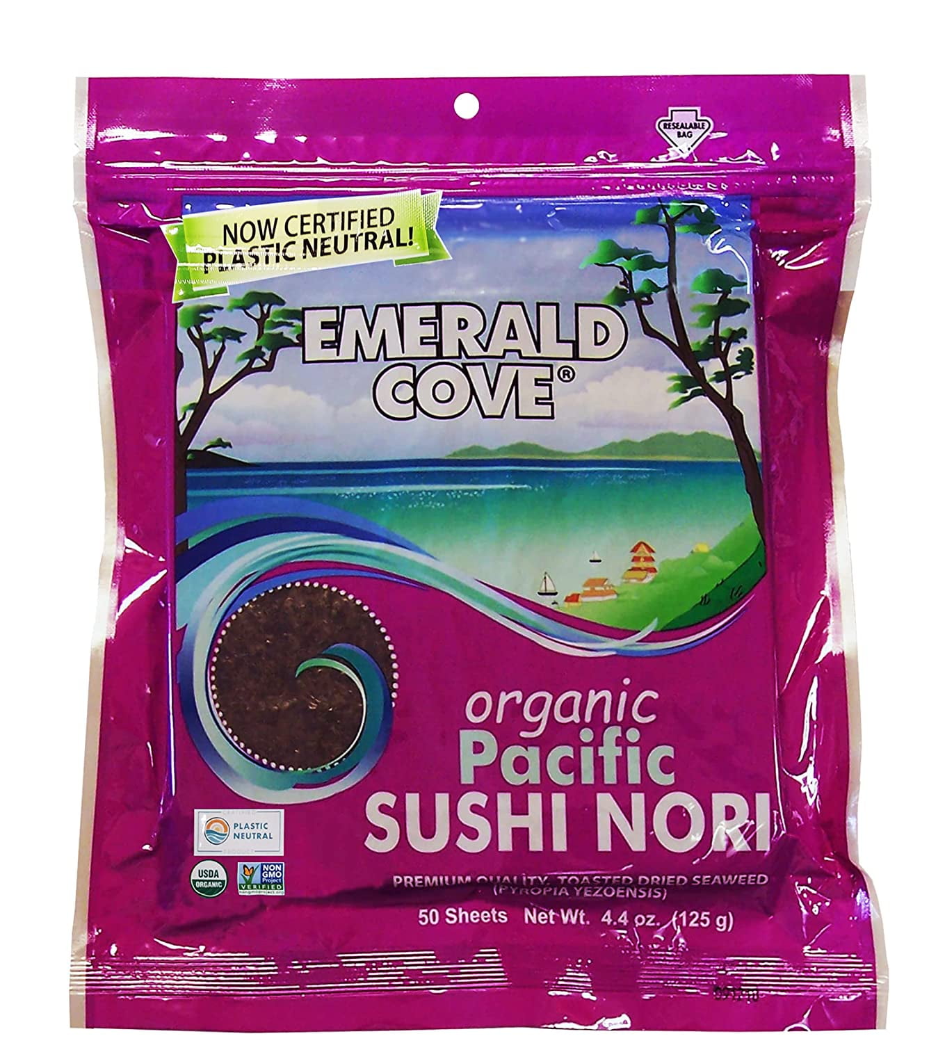 Organic Nori Sheets for Sushi, Onigiri, Wraps, Non-GMO, Roasted Nori ...