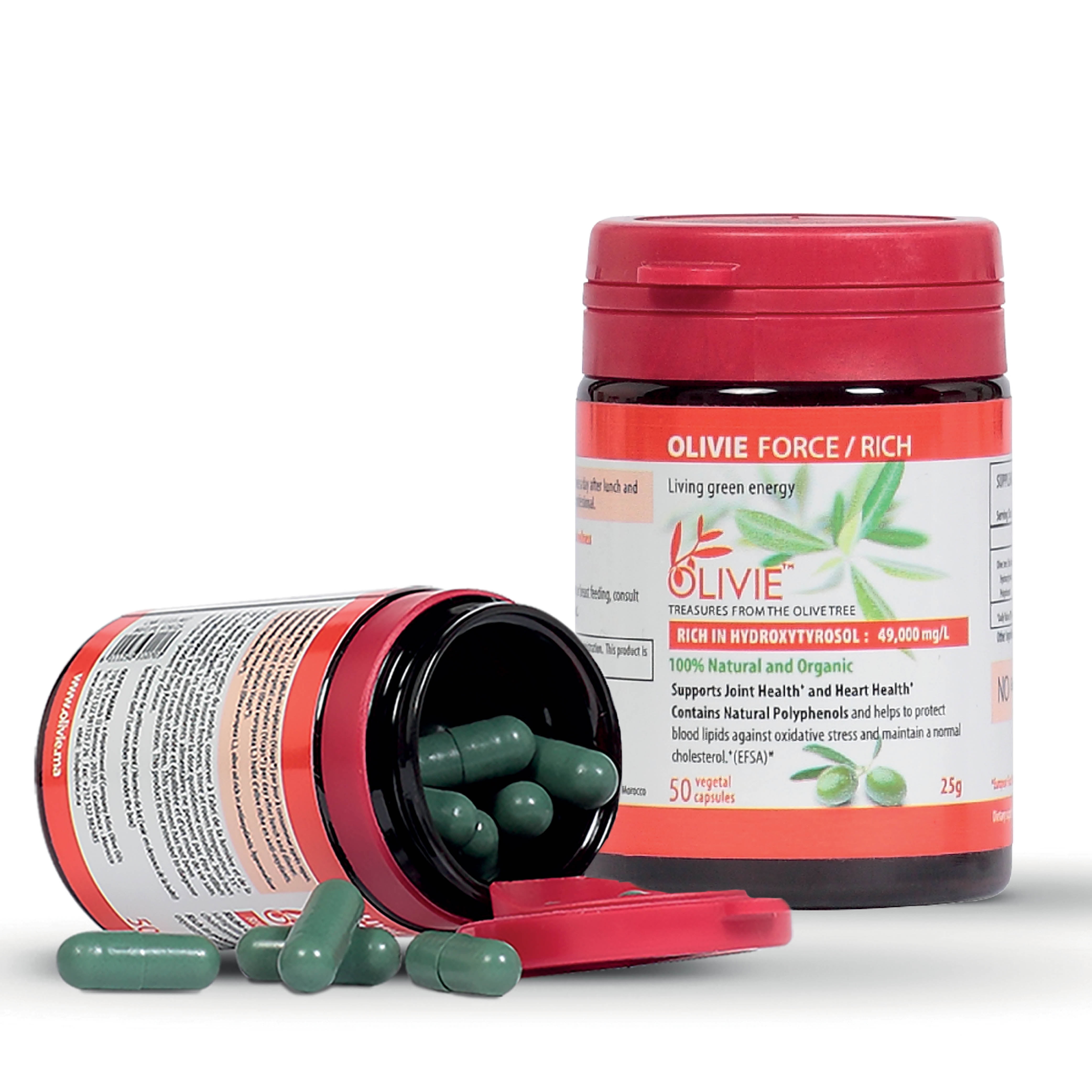 OLIVIE Organic Olive Leaf Extract Capsules | Antioxidant Polyphenol ...
