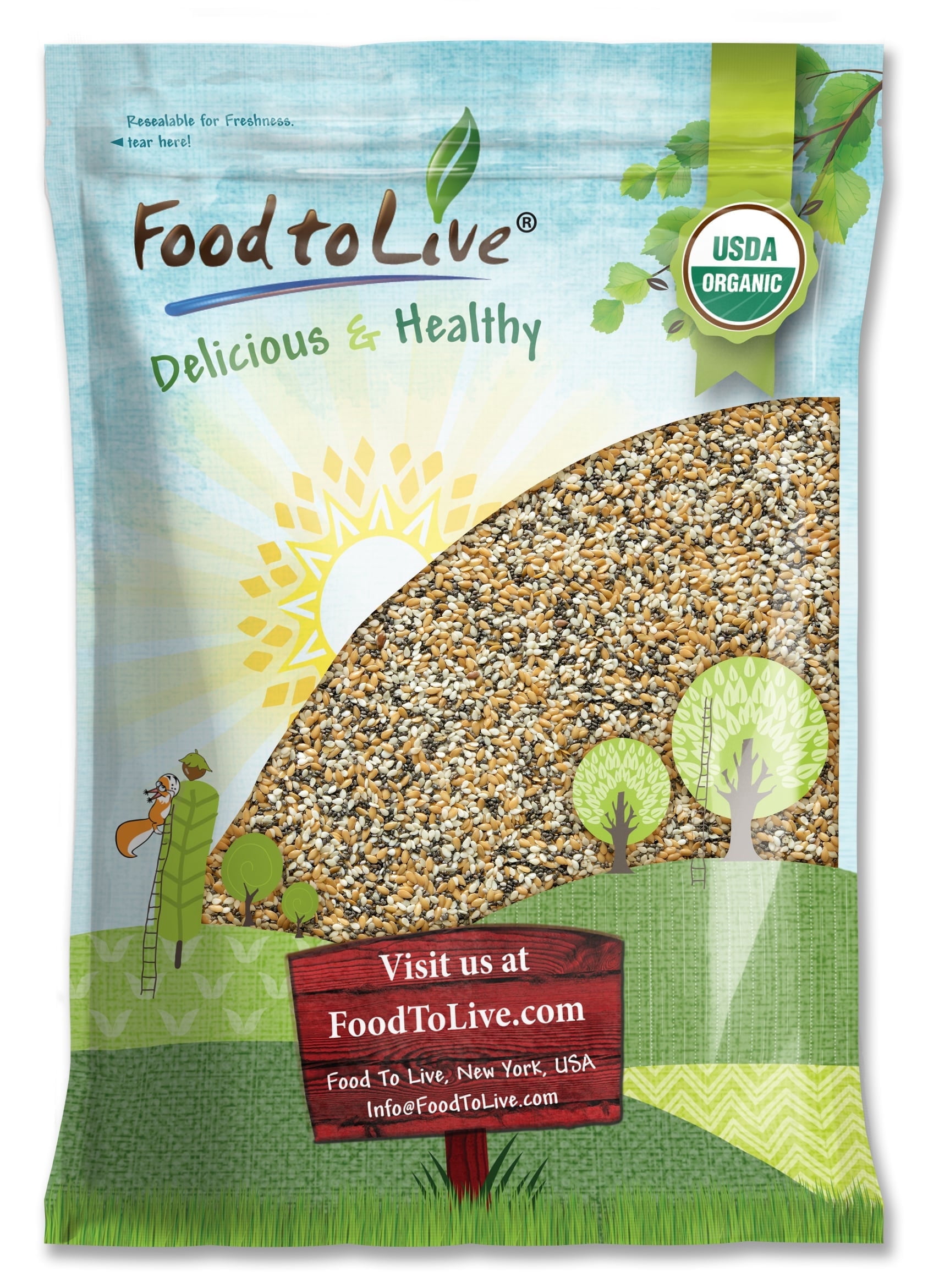 Organic Omega-3 Seeds Mix, 10 lbs for Office Breakroom Kitchen ...