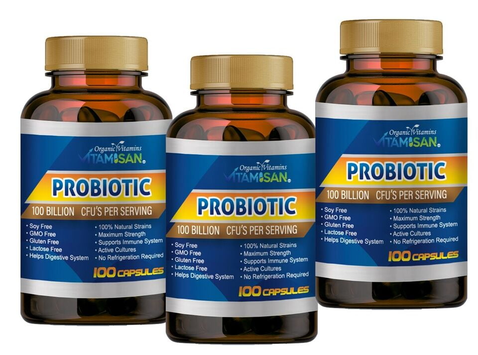 Organic PROBIOTIC 100 Billion Dietary Supplement 300 capsule - Walmart.com