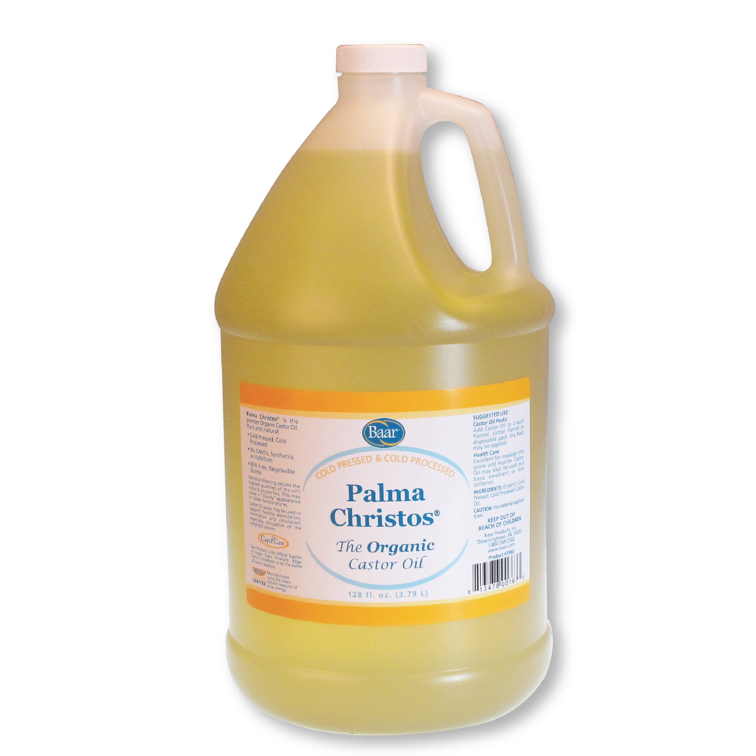 Organic Palma Christos Castor Oil - Gallon Castor Oil for Hair ...