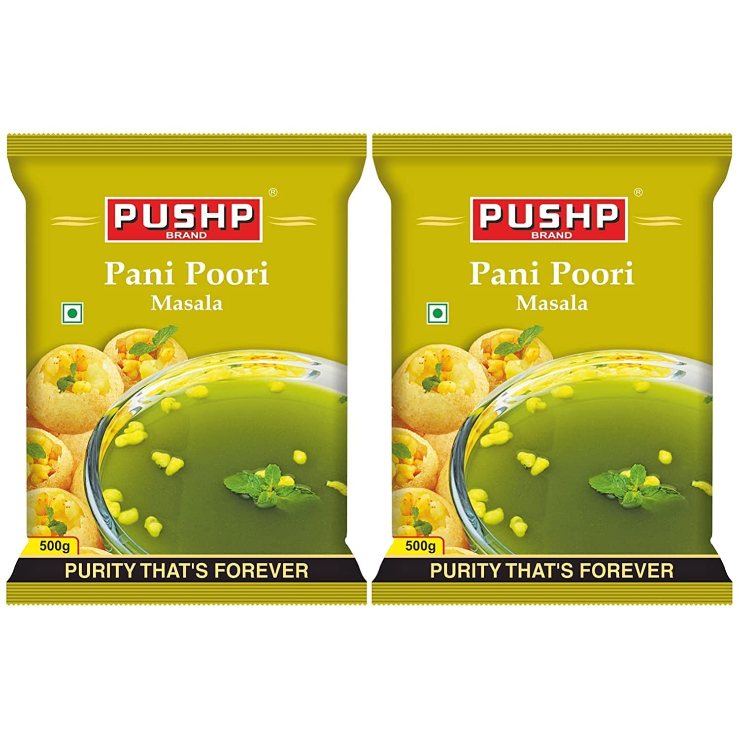 Organic Panipuri Masala Powder By Pushp 500gm, 17.6 Ounce | Pack Of 2 ...