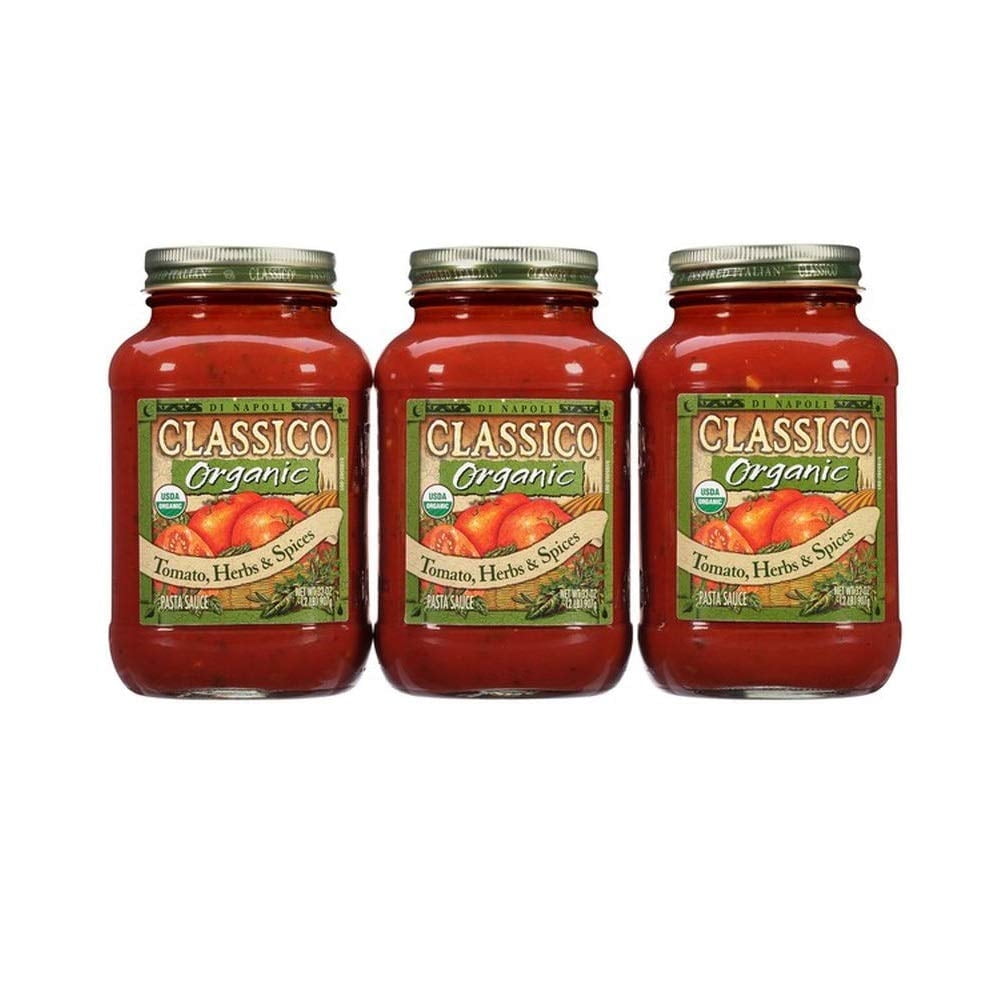 Classico Organic Tomato Herbs & Spices Pasta Sauce pack of 3, each 32 ...