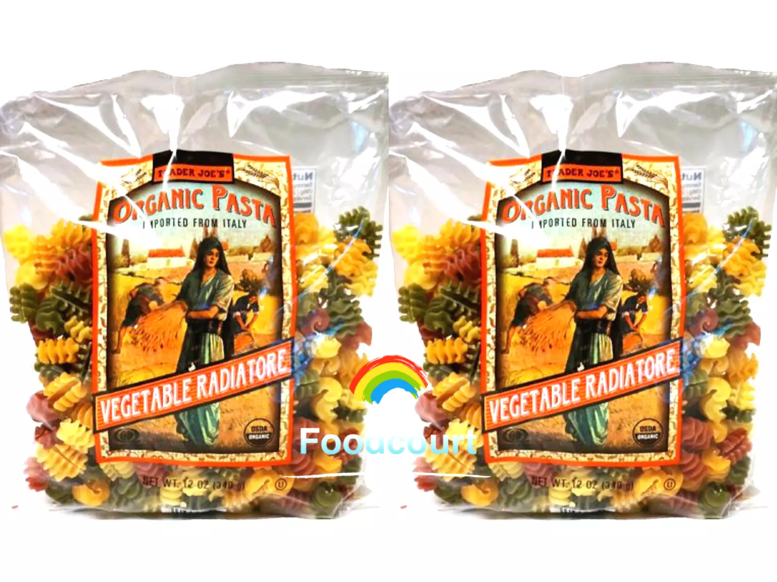 Organic Pasta Vegetable Radiatore 12 oz Each Pack(2 Packs) - Walmart.com