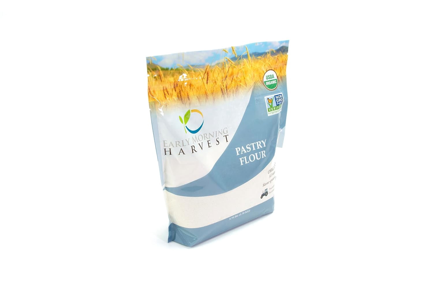 Organic Pastry Flour - Made from Organic, Non-GMO Whole Wheat - Stone ...