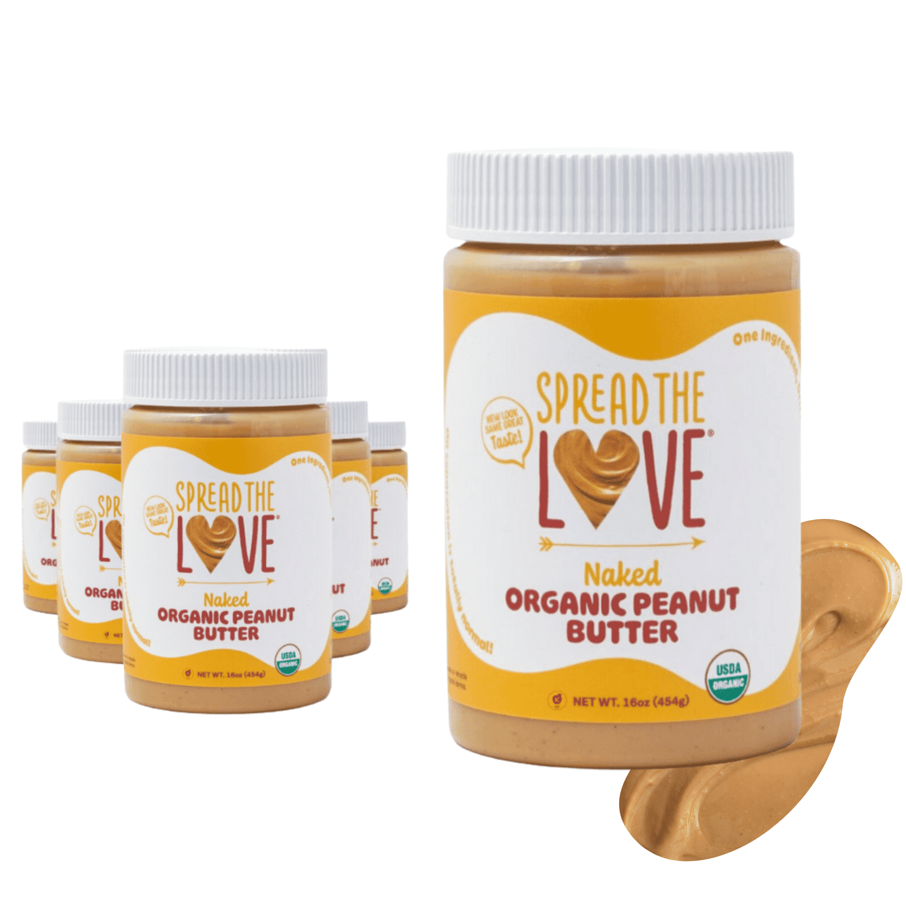 Organic Peanut Butter, Creamy, Vegan, Palm-Oil Free, No Salt, 7G ...