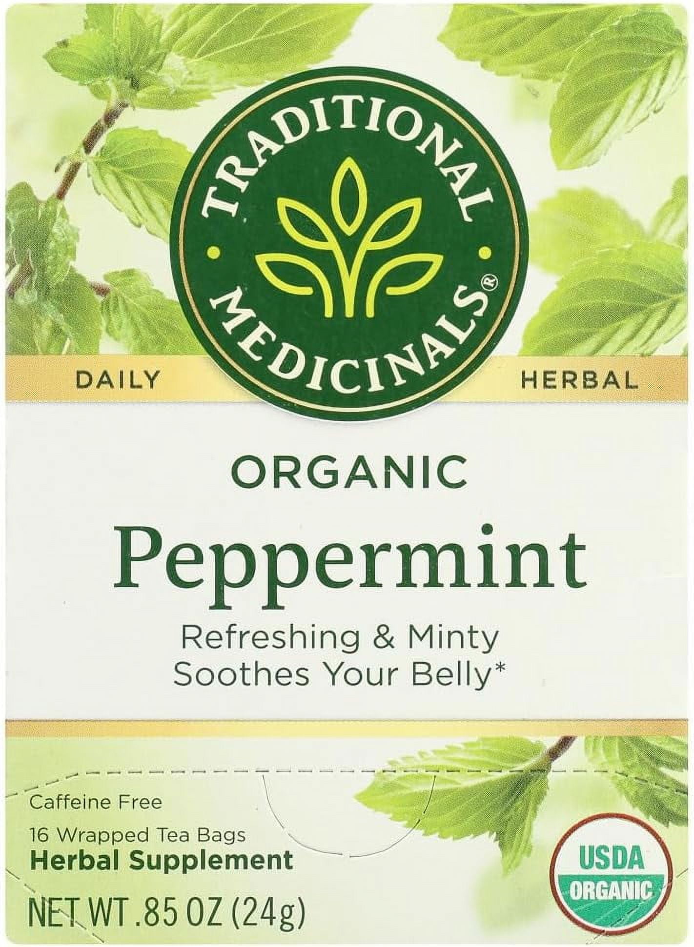 Organic Peppermint Tea, Alleviates Digestive Discomfort, (Pack of 3 ...