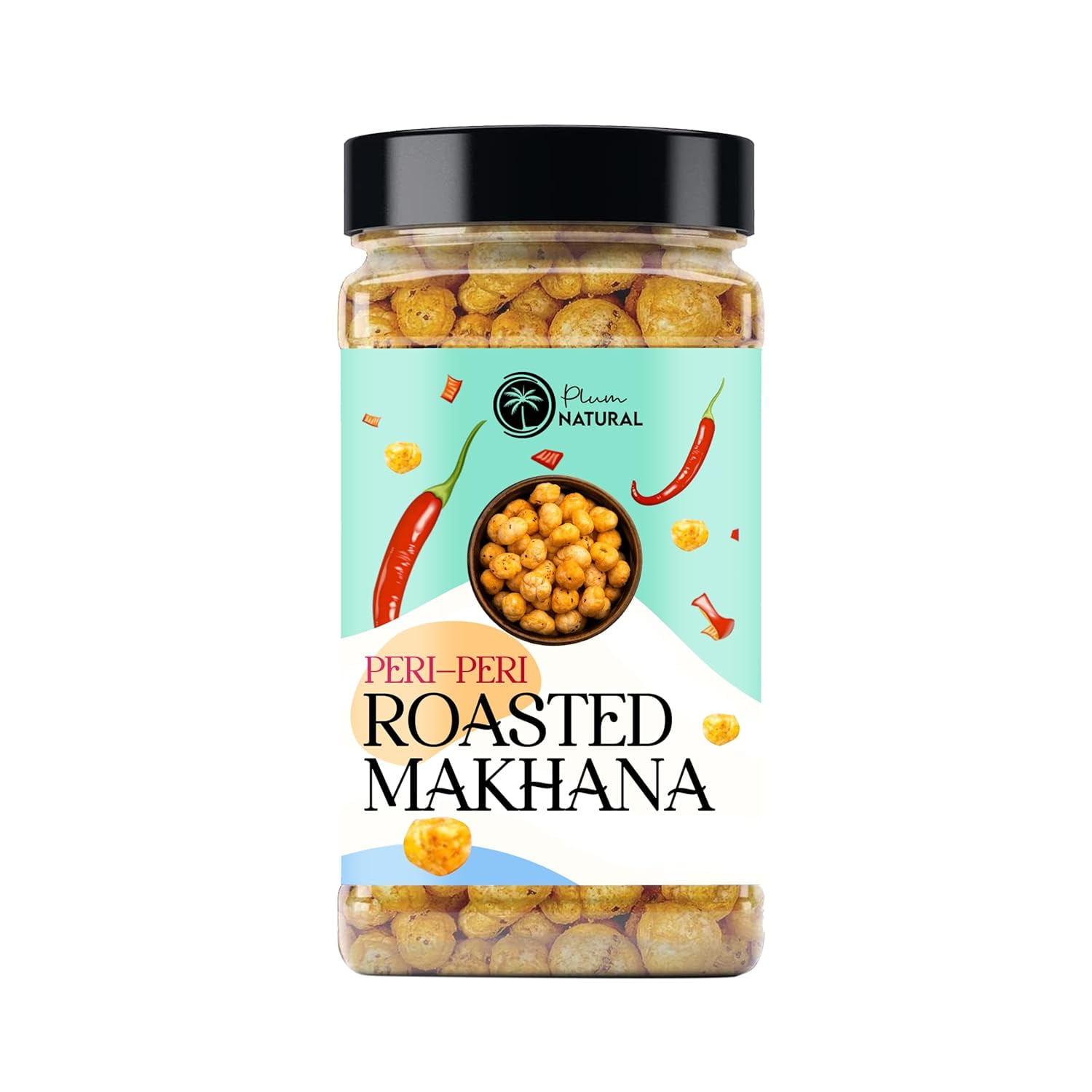 Organic Peri Peri Flavoured Roasted Makhana By Plum Natural 400gm ...