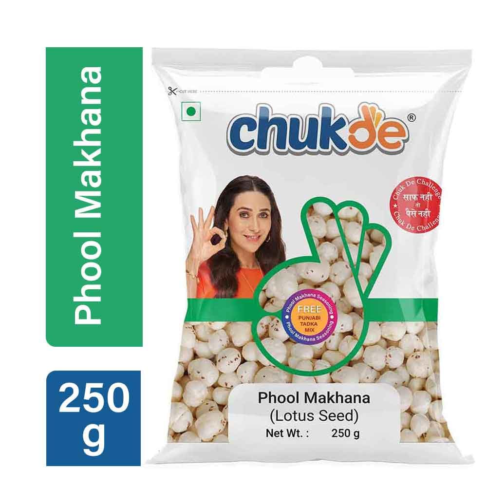 Organic Phool Makhana (Lotus Seeds) By Chukde 250gm, | Great Source Of ...