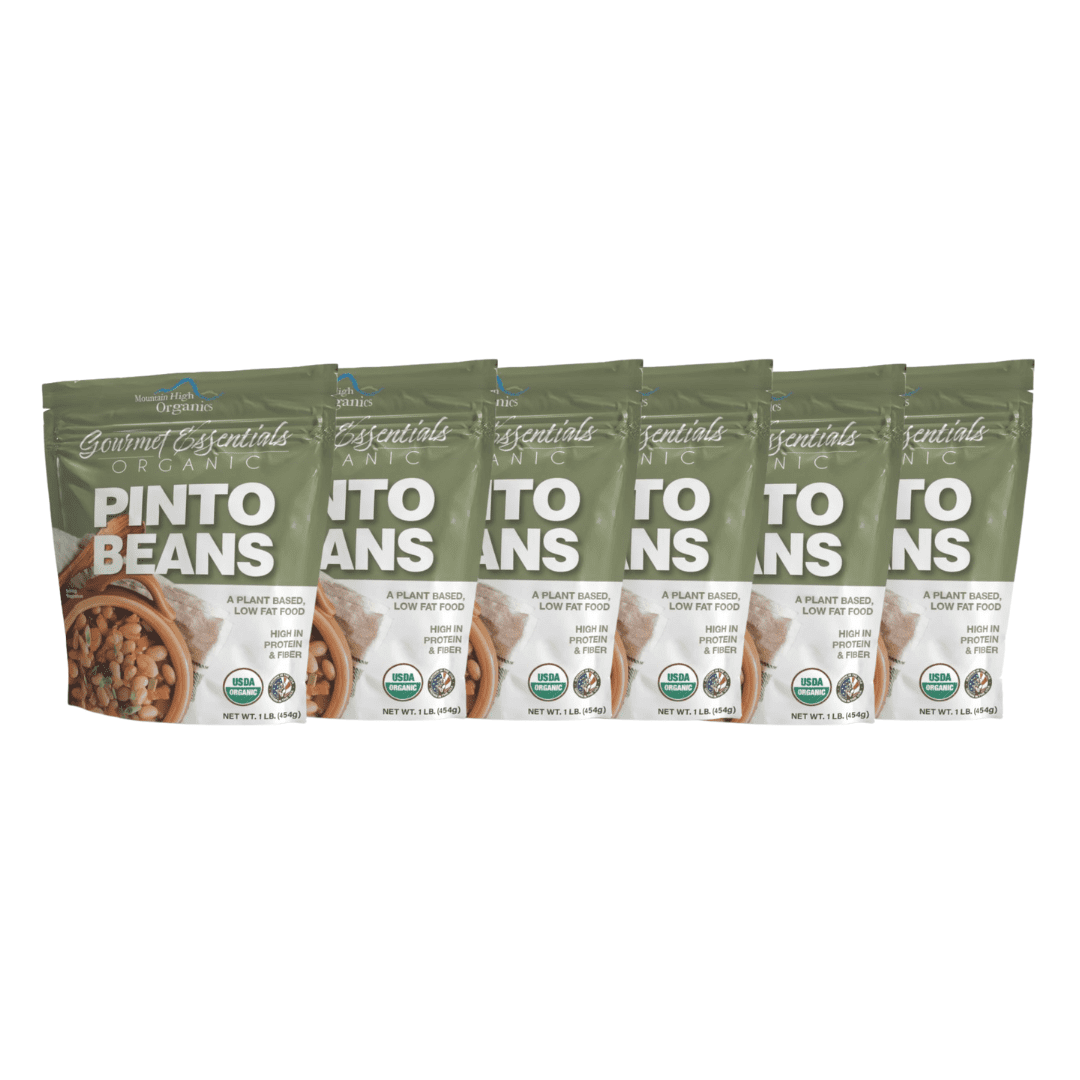 Pinto Beans 6/1LB BAG, USA Grown, USDA Certified Organic & GMO Free ...