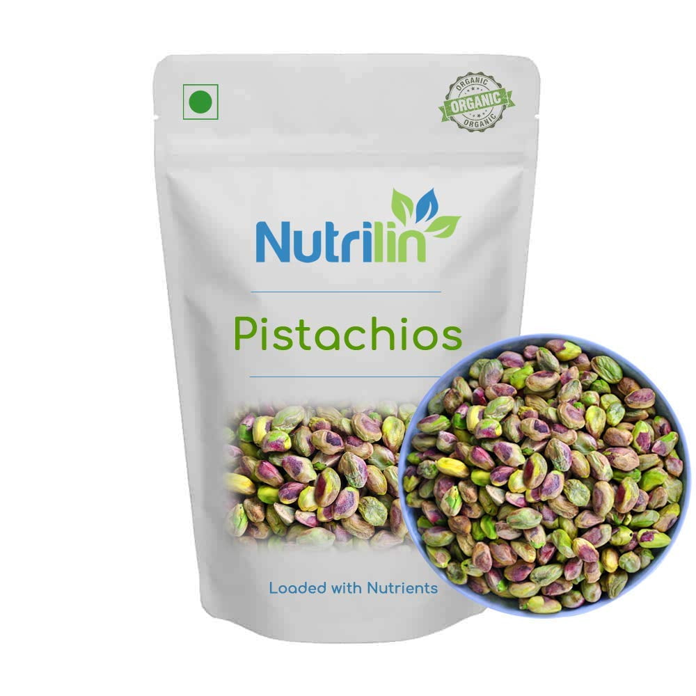 Organic Pistachios Kernels Without Shell By Nutrilin 1kg, | Good Source Of Vitamins & Minerals ...