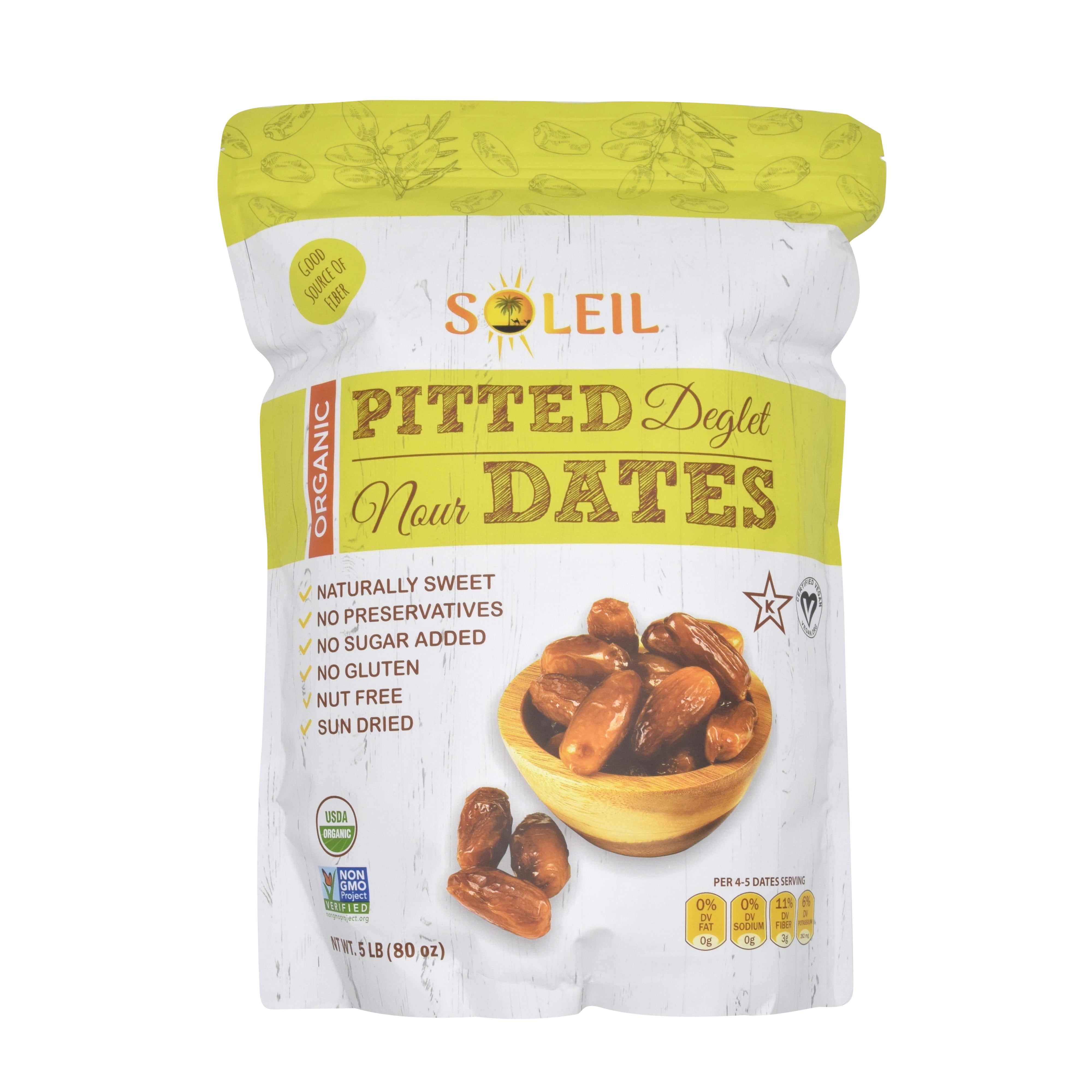 Organic Pitted Dates | 100% Algerian Deglet Noor| Certified ORGANIC ...