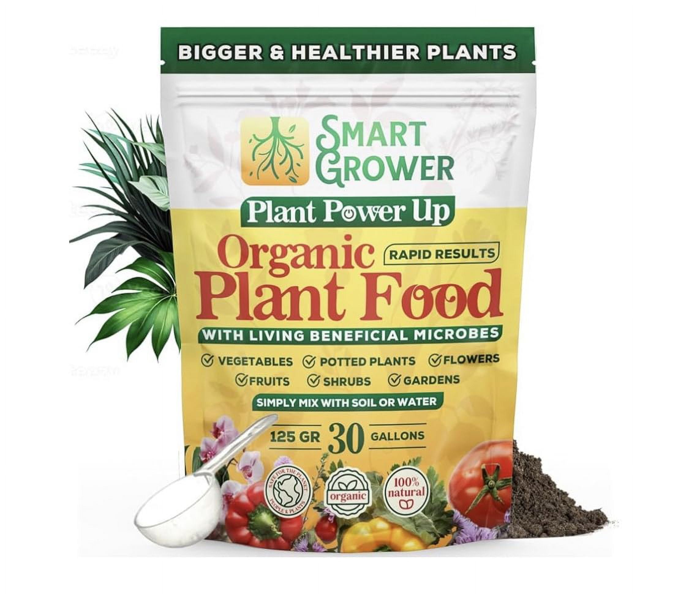 Organic Plant Food with HMF23 Beneficial Microbes, Fast Fertilizer for ...