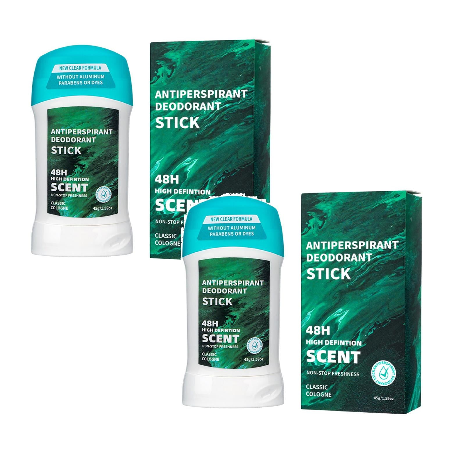 Organic Plastic Free Deodorant Stick, Sandalwood Underarm Sweat Removal ...