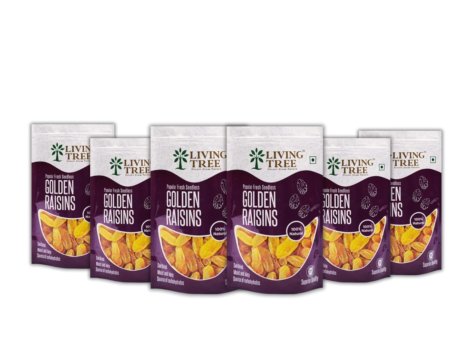 Organic Popular Fresh Seedless Golden Raisins By Living Tree 1.2kg ...