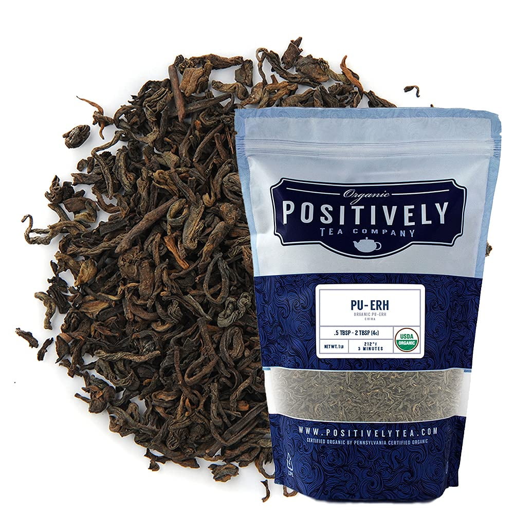 Organic Positively Tea Company, Pu-Erh Tea, Loose Leaf, 16 Ounce ...