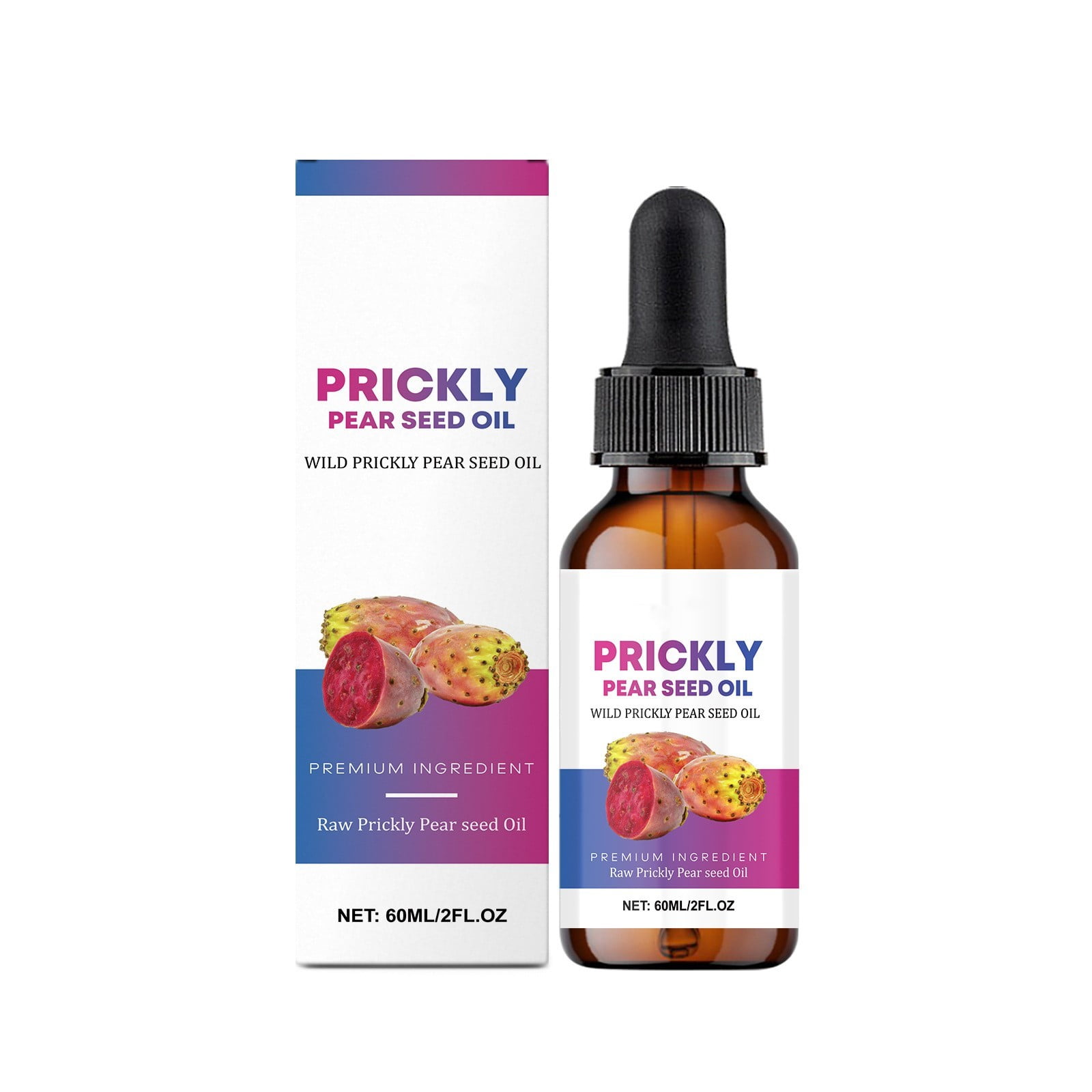 Organic Prickly Pear Seed Oil – 2.02fl.oz Cold-Pressed Extra Virgin ...