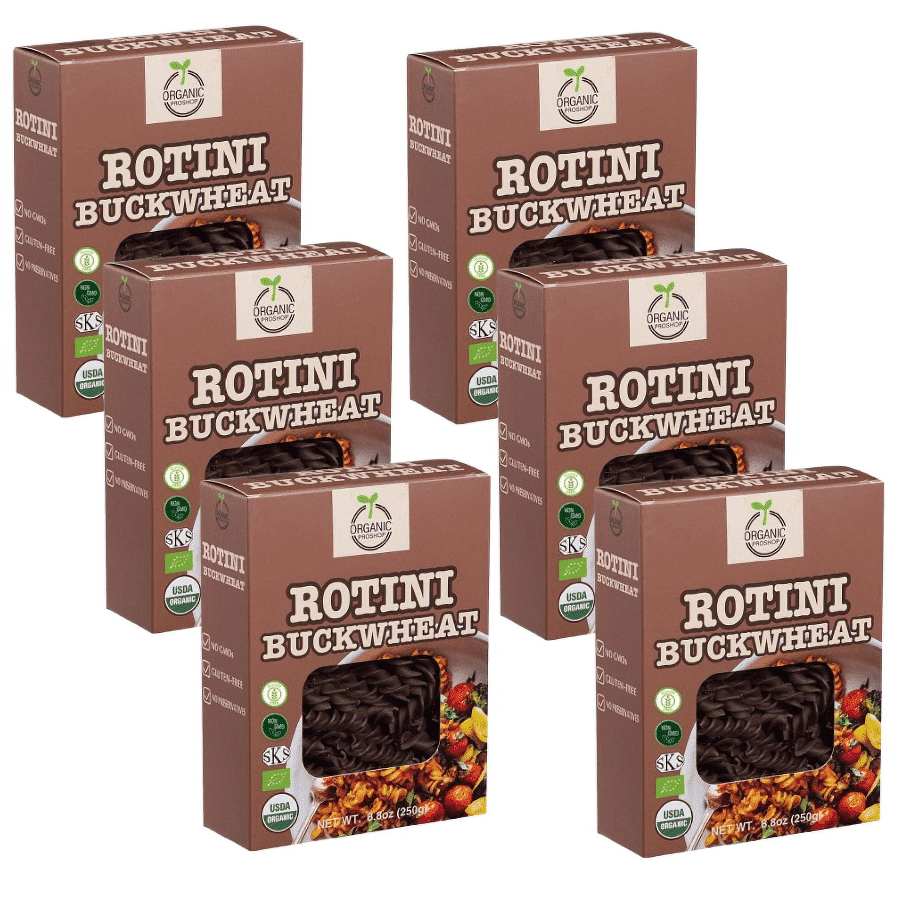Organic Proshop Organic Buckwheat Rotini (6 Pack) - Walmart.com