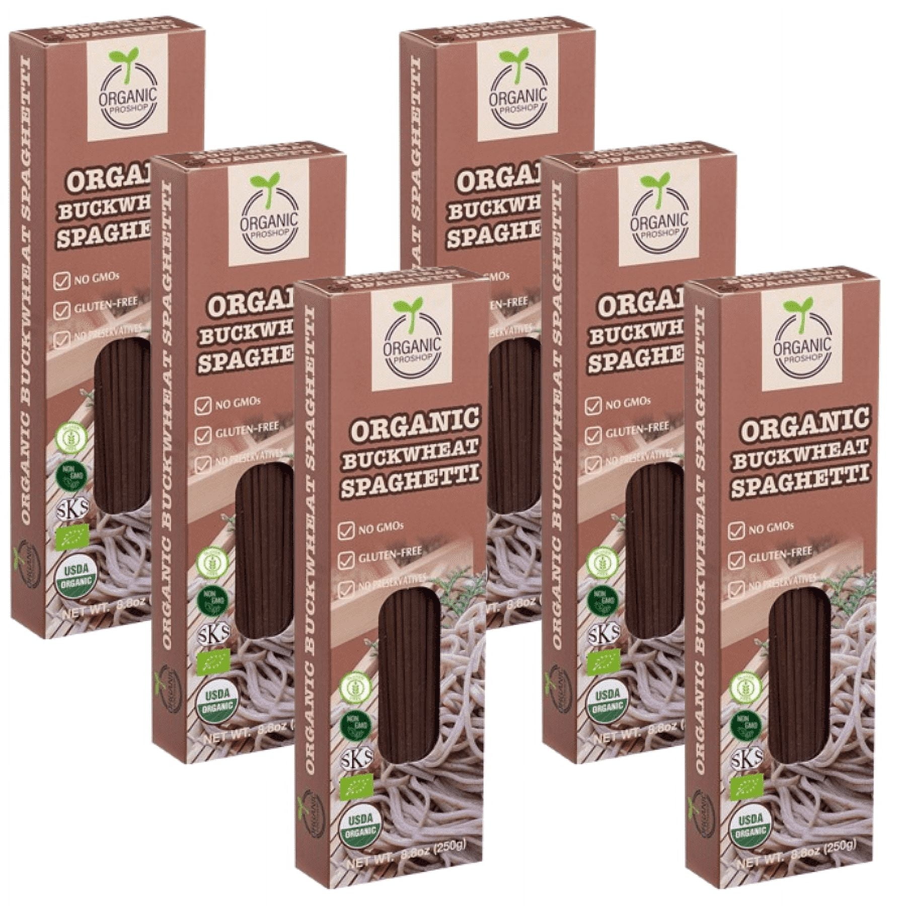 Organic Proshop Organic Buckwheat Spaghetti (6 Pack) - Walmart.com