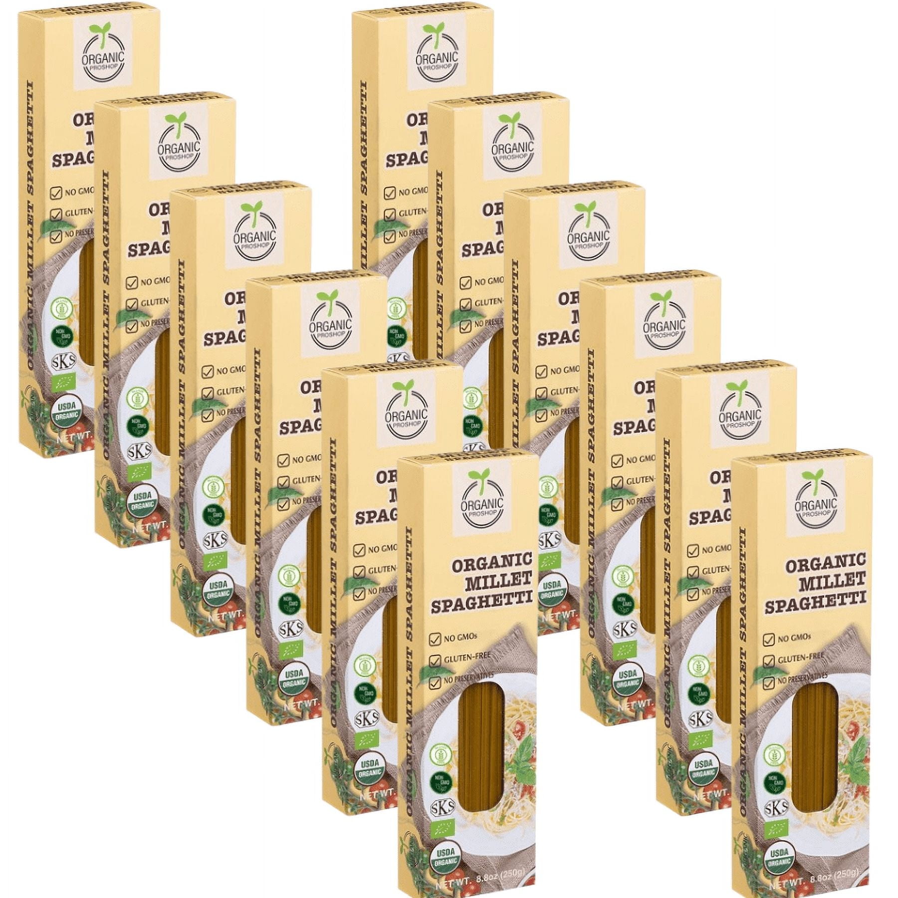 Organic Proshop Organic Millet Spaghetti (12 Pack) - Walmart.com