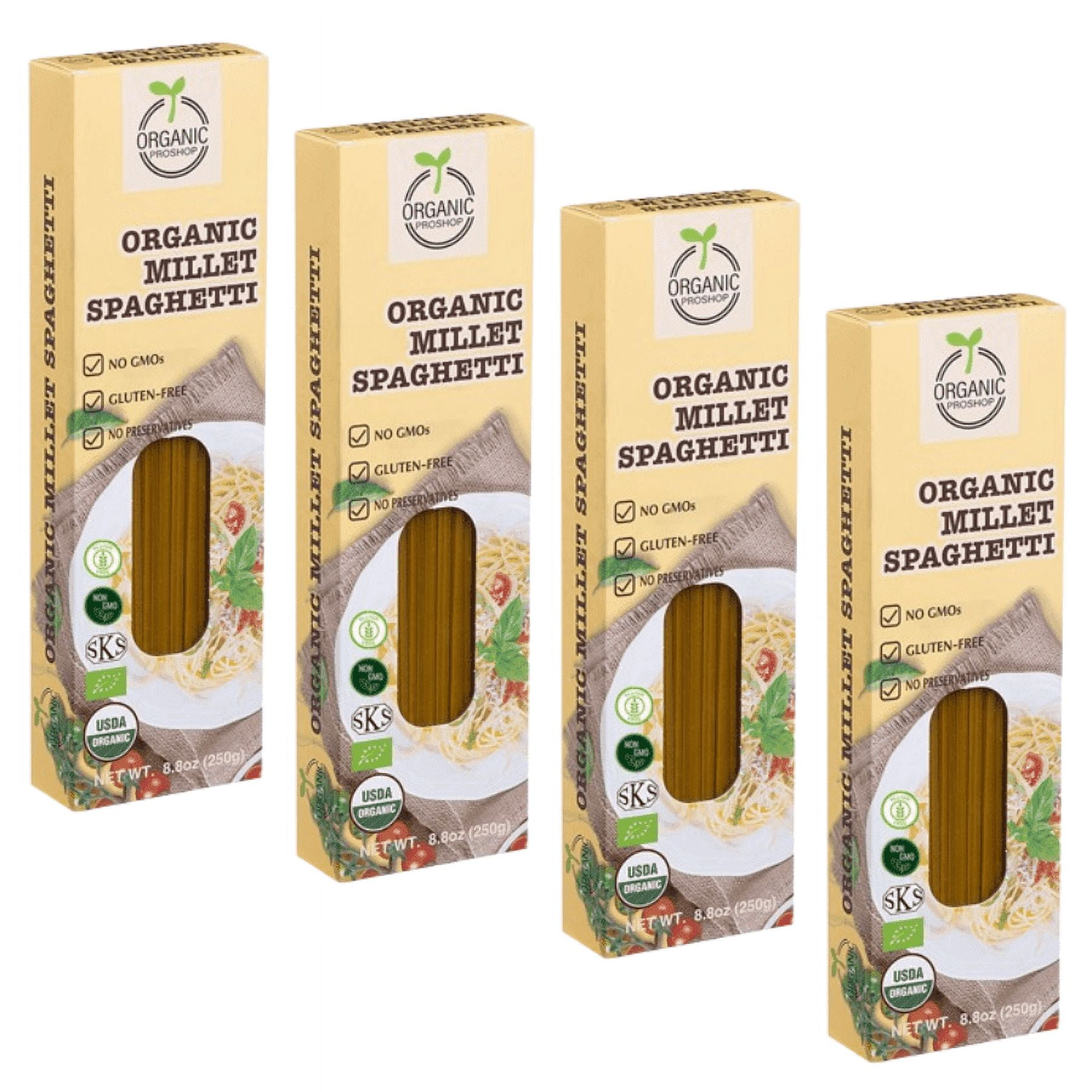 Organic Proshop Organic Millet Spaghetti (4 Pack) - Walmart.com