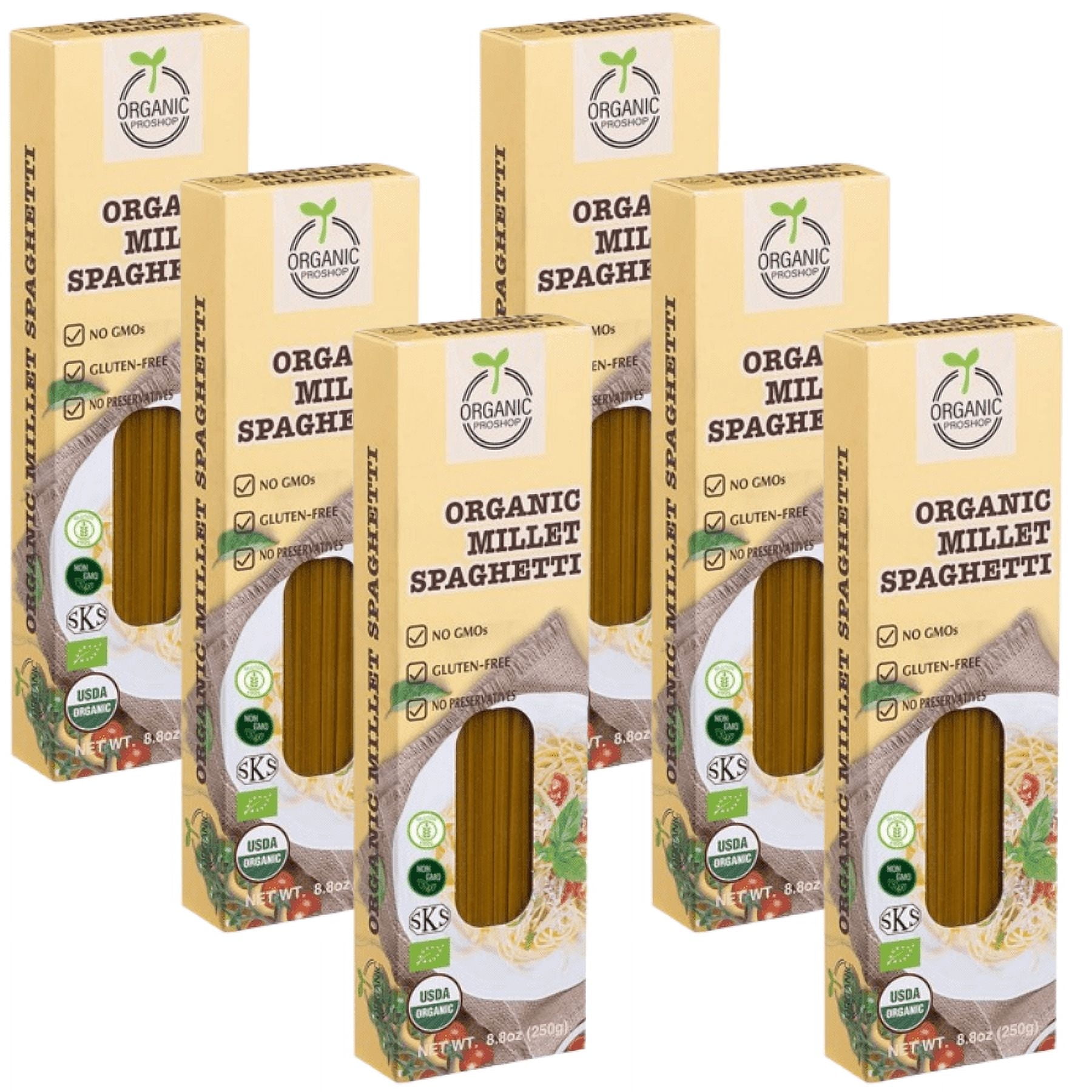 Organic Proshop Organic Millet Spaghetti (6 Pack) - Walmart.com