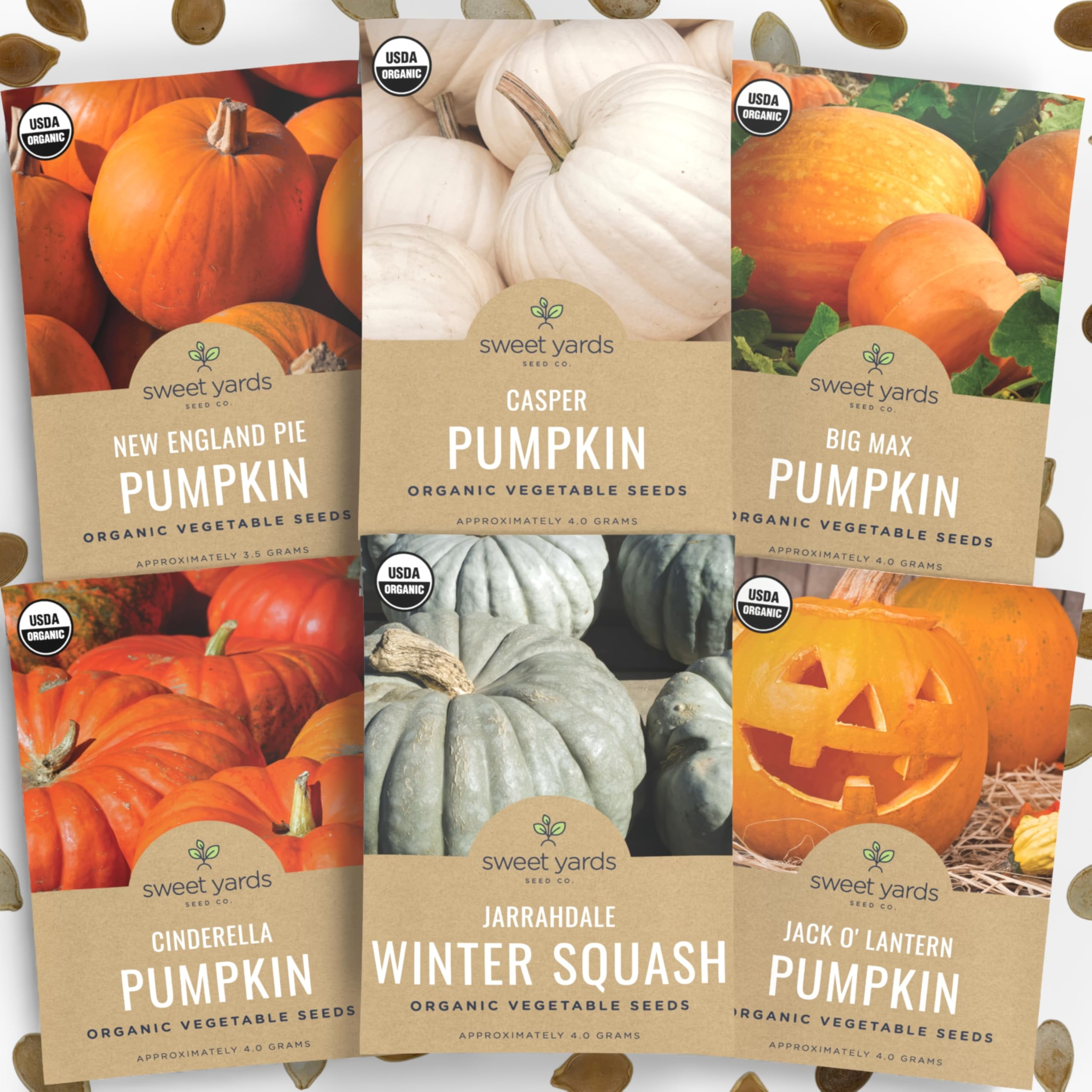 Organic Pumpkin Seeds Variety Pack - MVR1 6 Individual Packs - 2025 ...