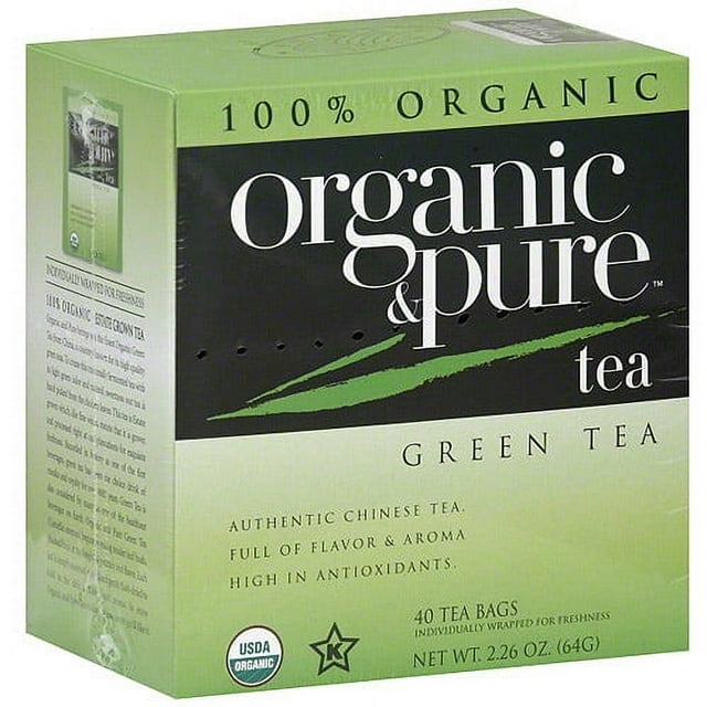 Organic & Pure Green Tea, 40BG (Pack of 6) - Walmart.com