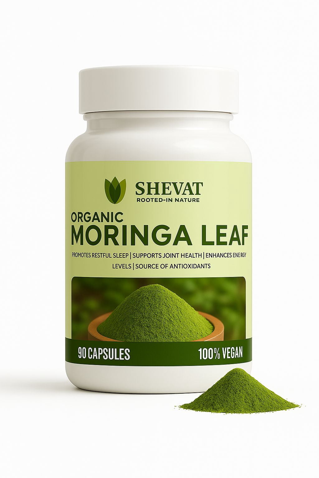 Organic Pure Moringa Leaf Capsules 1000mg – 90 Capsules, Made in USA ...