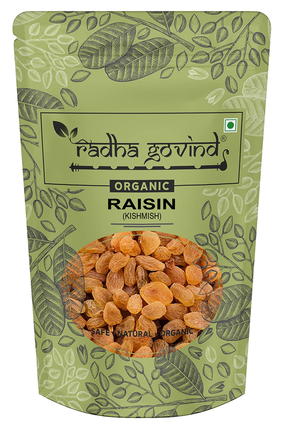 Organic Raisins (Kishmish) By Radha Govind 500gm, | High In Fiber ...