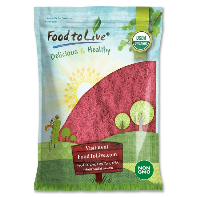 Organic Raspberry Powder, 8 Pounds — Non-GMO, Raw, Vegan, Kosher — by ...