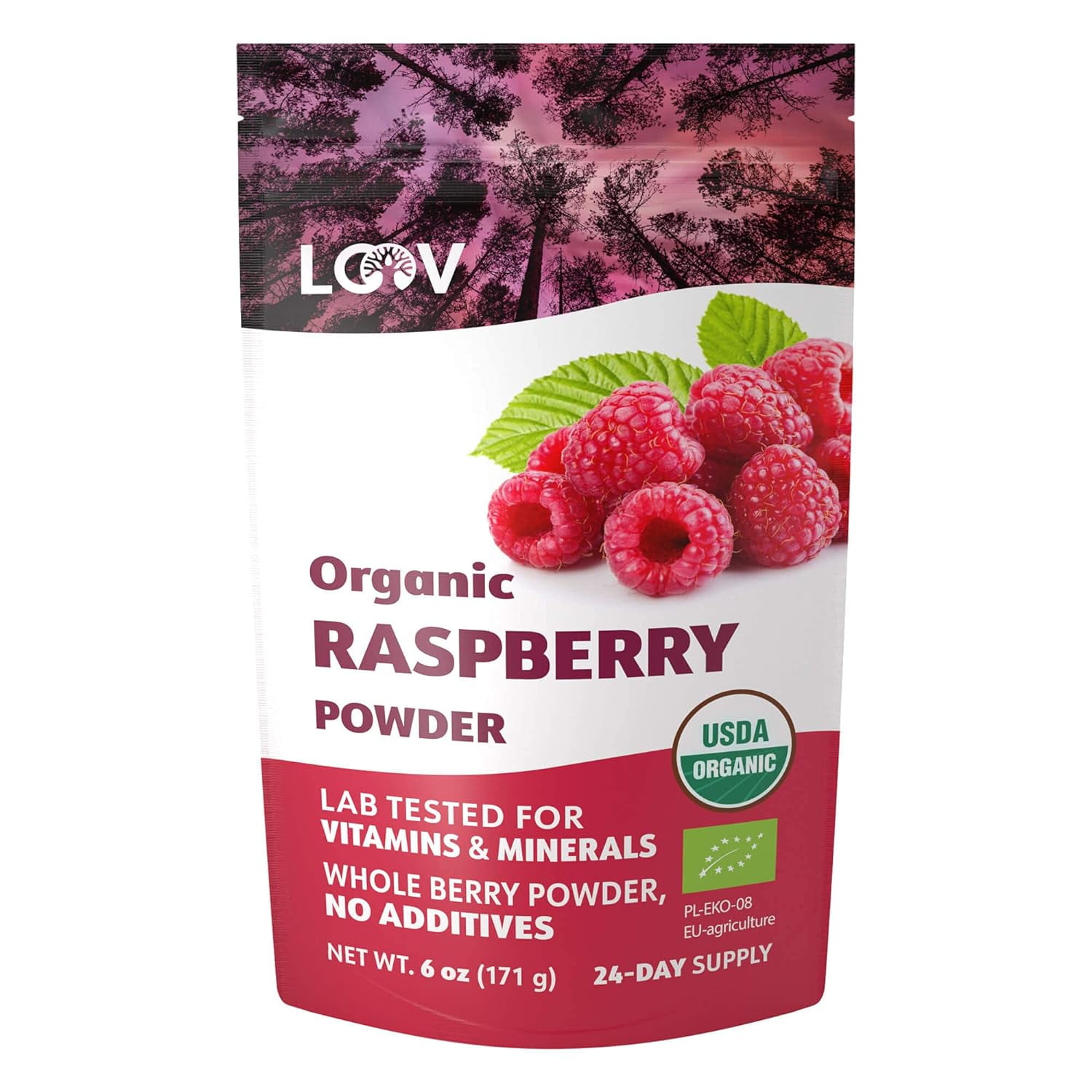 Organic Raspberry Powder, Made from 100% Whole Raspberries, Powdered ...
