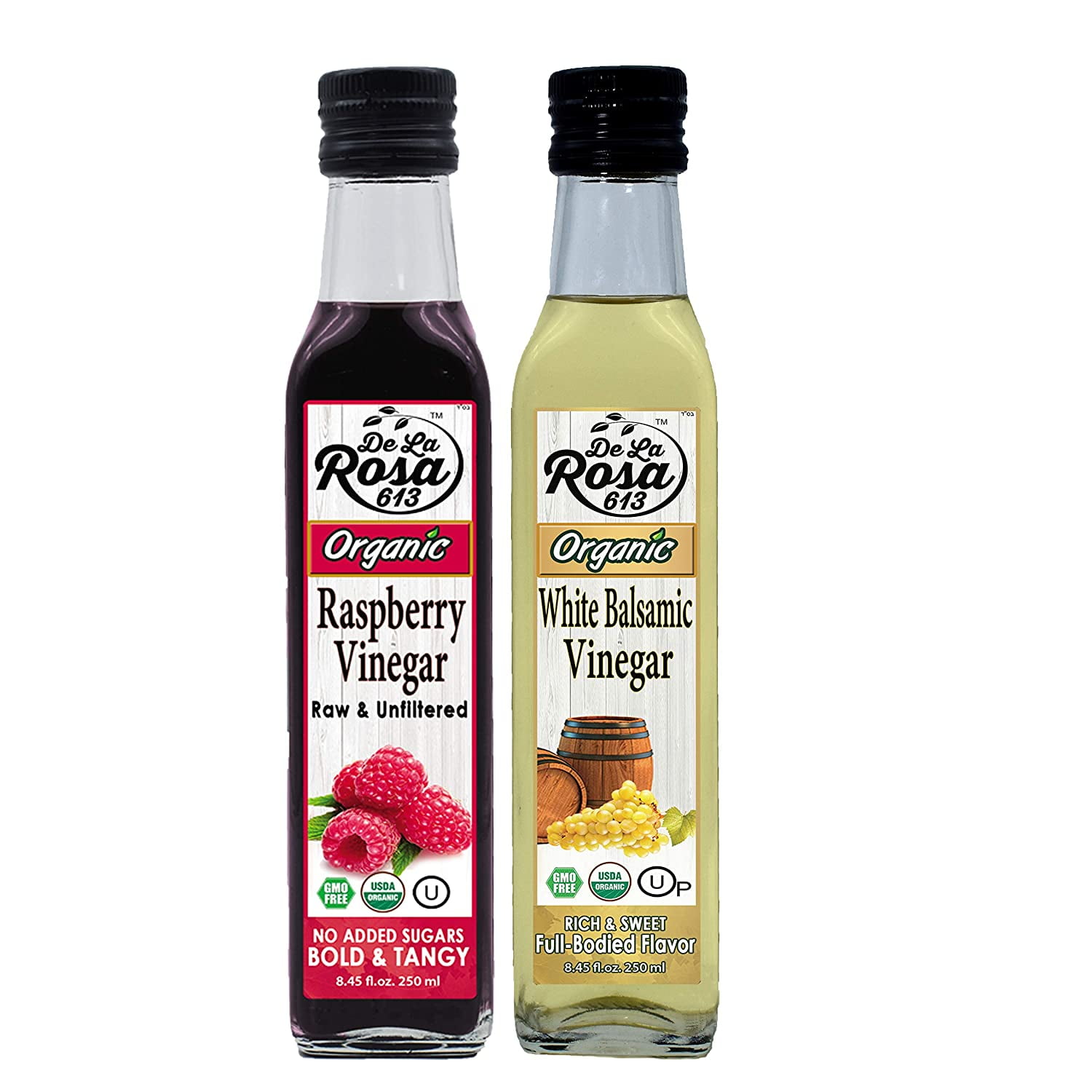 Organic Raspberry & White Balsamic Vinegar, Vegan, Kosher, Non-GMO ...