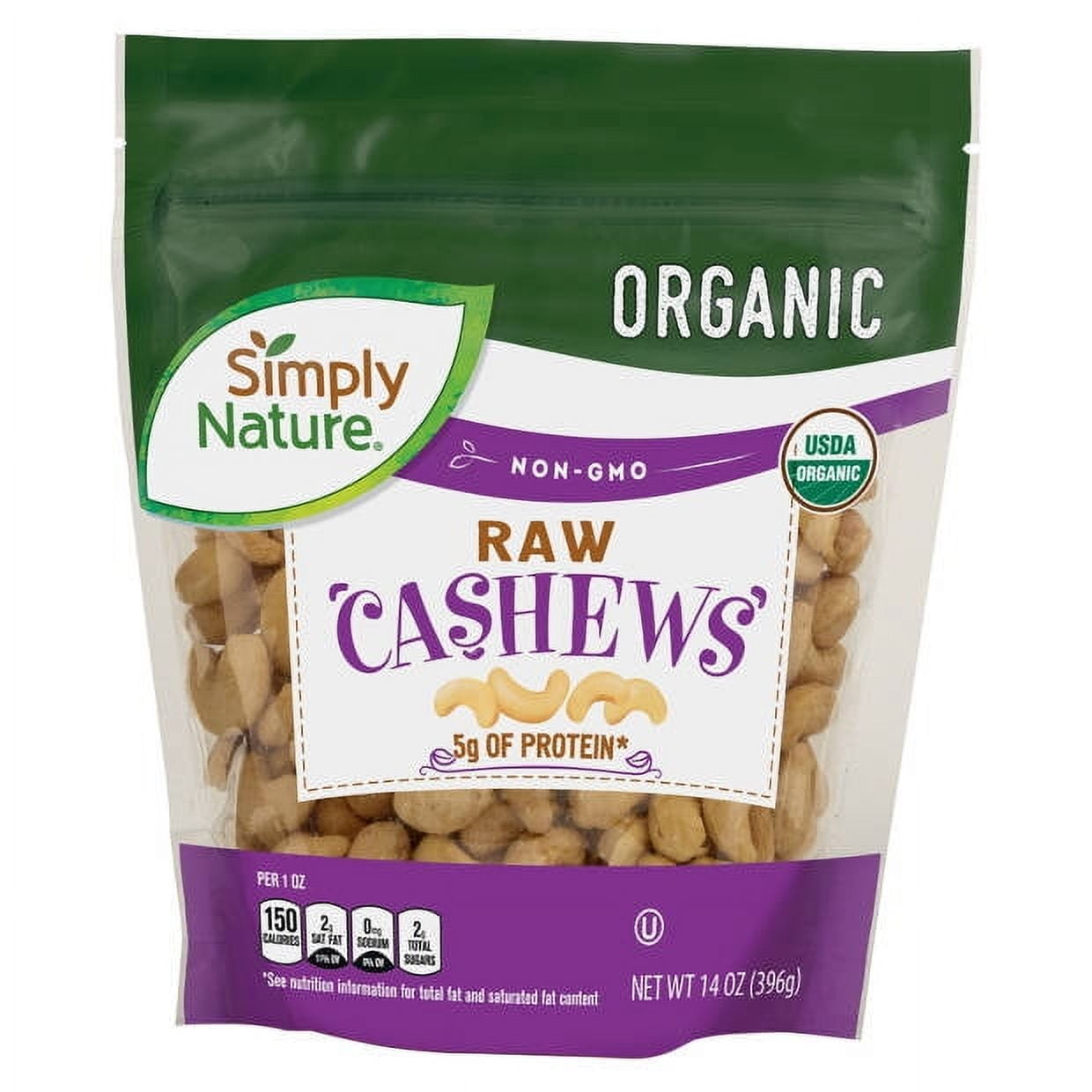 Organic Raw Cashews, 14 oz - Walmart.com
