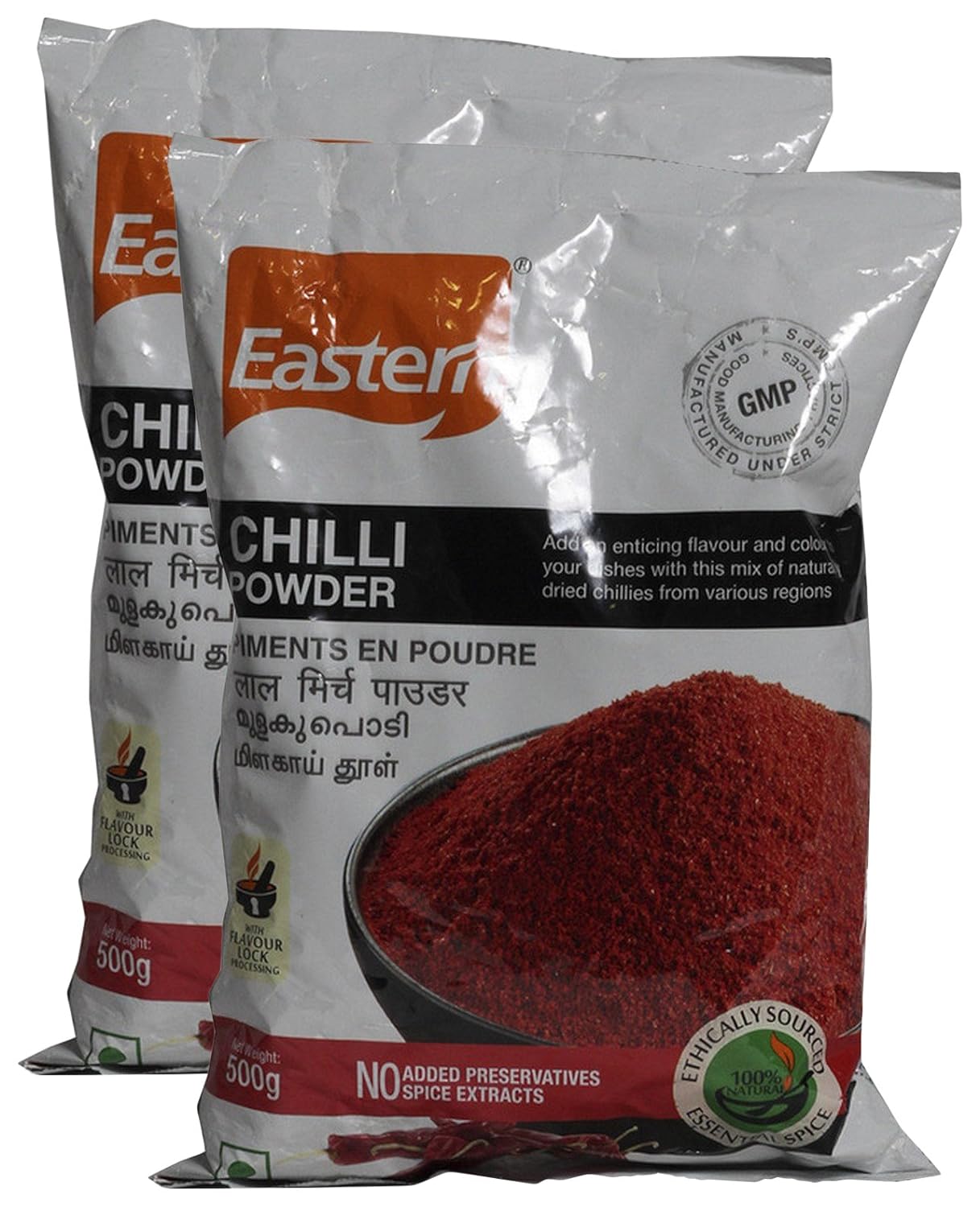 Organic Red Chilli Powder By Eastern 500gm, 17.6 Ounce | Pack Of 2 ...