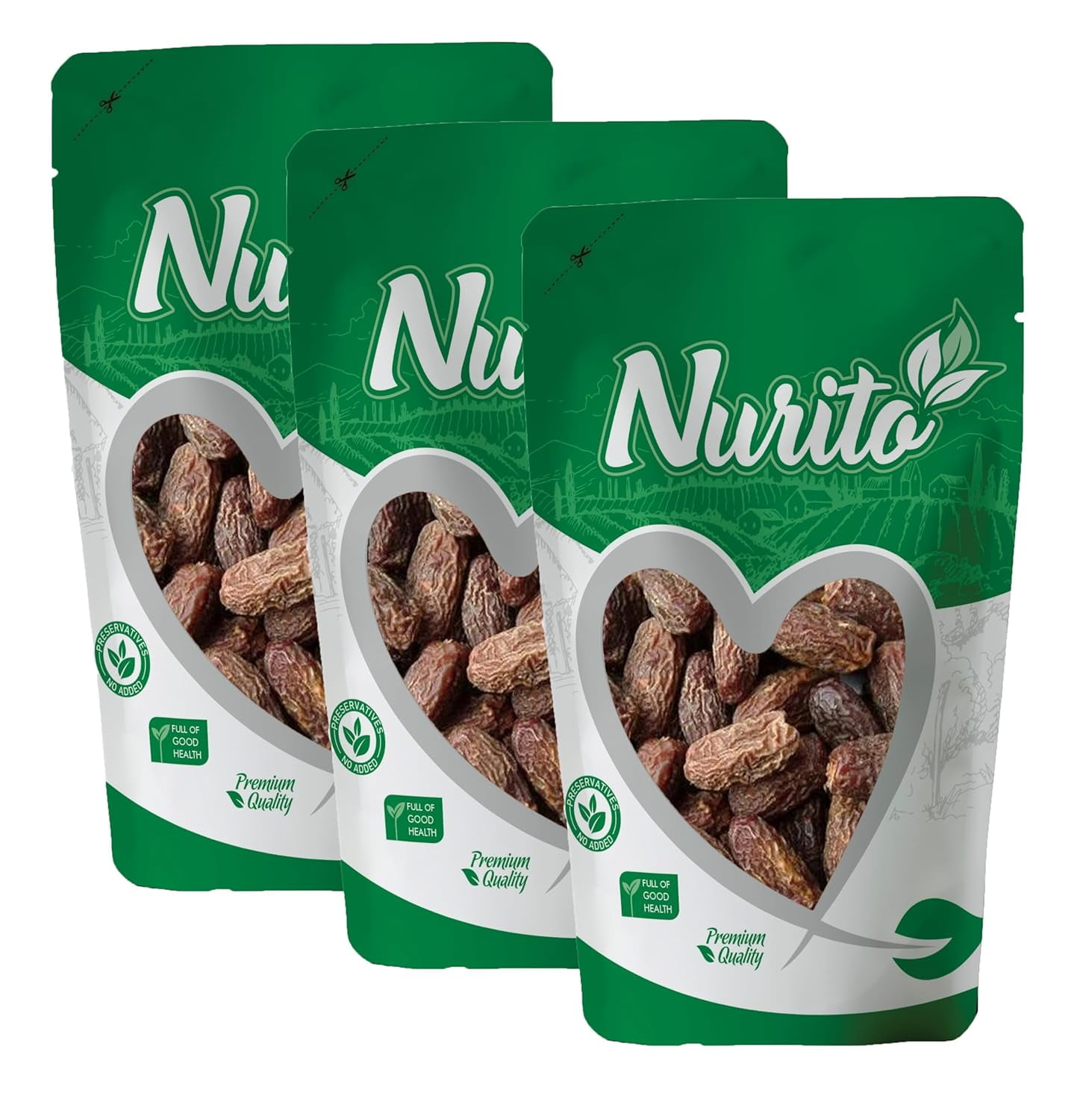 Organic Red Dates/Chuara By Nurito 600gm, (200gm * Pack Of 3) | Rich In ...