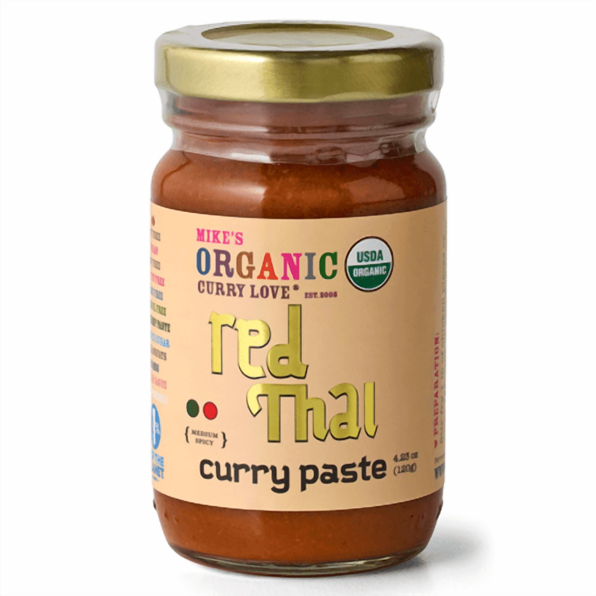 Mike's Organic Curry Love Organic Red Thai Curry Paste 4.23 oz Medium ...