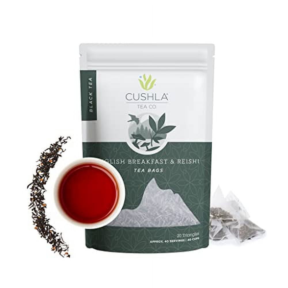 Organic Reishi Mushroom Tea & Premium English Breakfast Tea - Black Tea ...