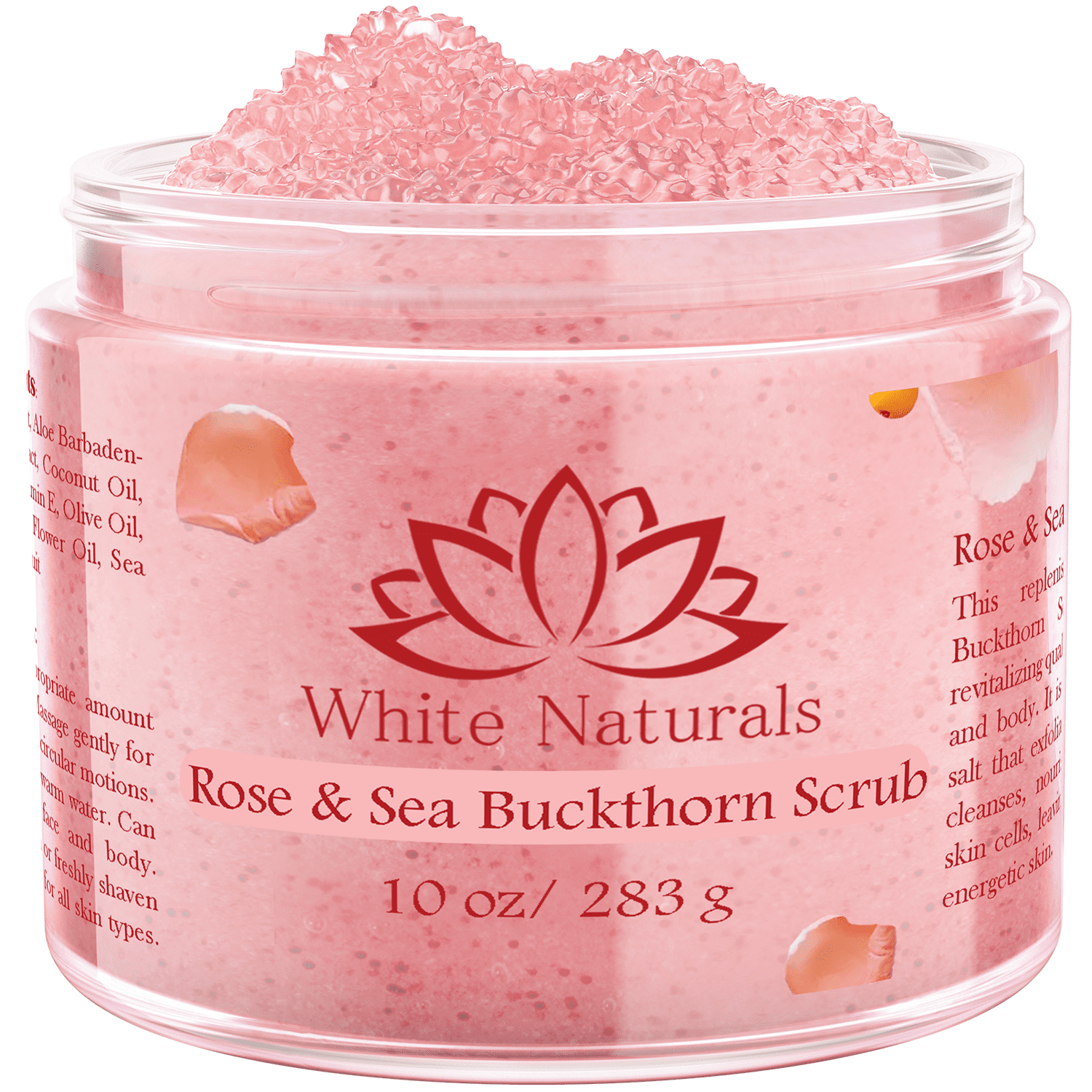 Organic Rose & Sea Buckthorn FACE & BODY SCRUB, Natural & Pure ...