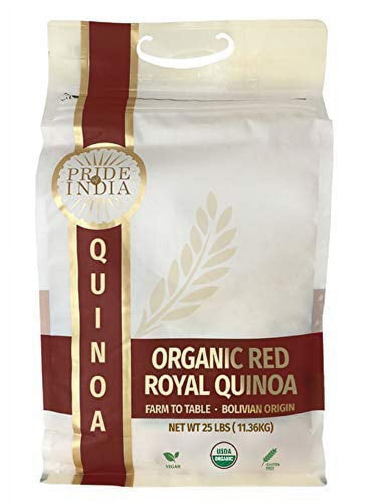 Organic Royal Bolivian Red Quinoa - 25 lb Bulk Bags - Bold Flavorful ...
