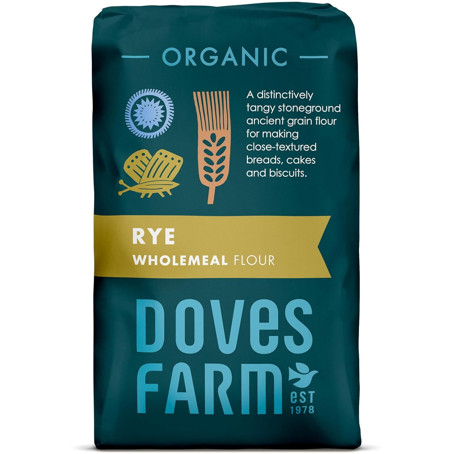 Organic Rye Wholemeal Flour | Stoneground Ancient Grain Flour | for ...
